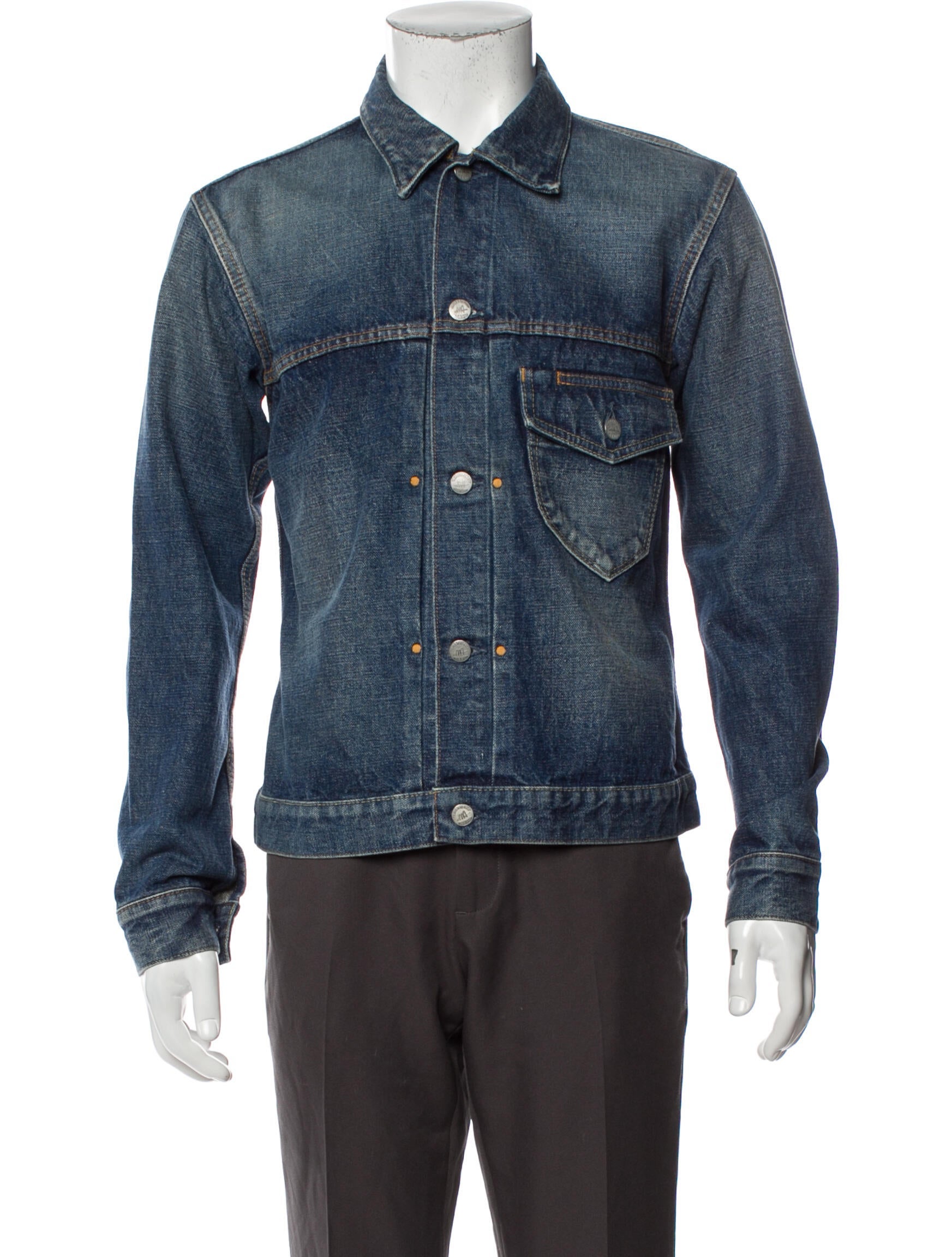 Hiroshi Kato Denim Jacket - Blue Outerwear, Clothing - WHIRK20246 | The RealReal
