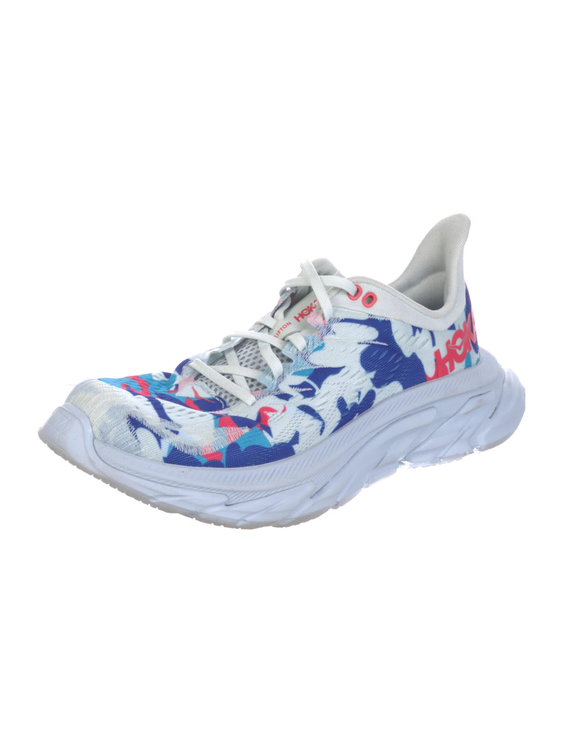 Hoka One One Floral Print Sneakers - Blue Sneakers, Shoes - WHKOO21048 ...