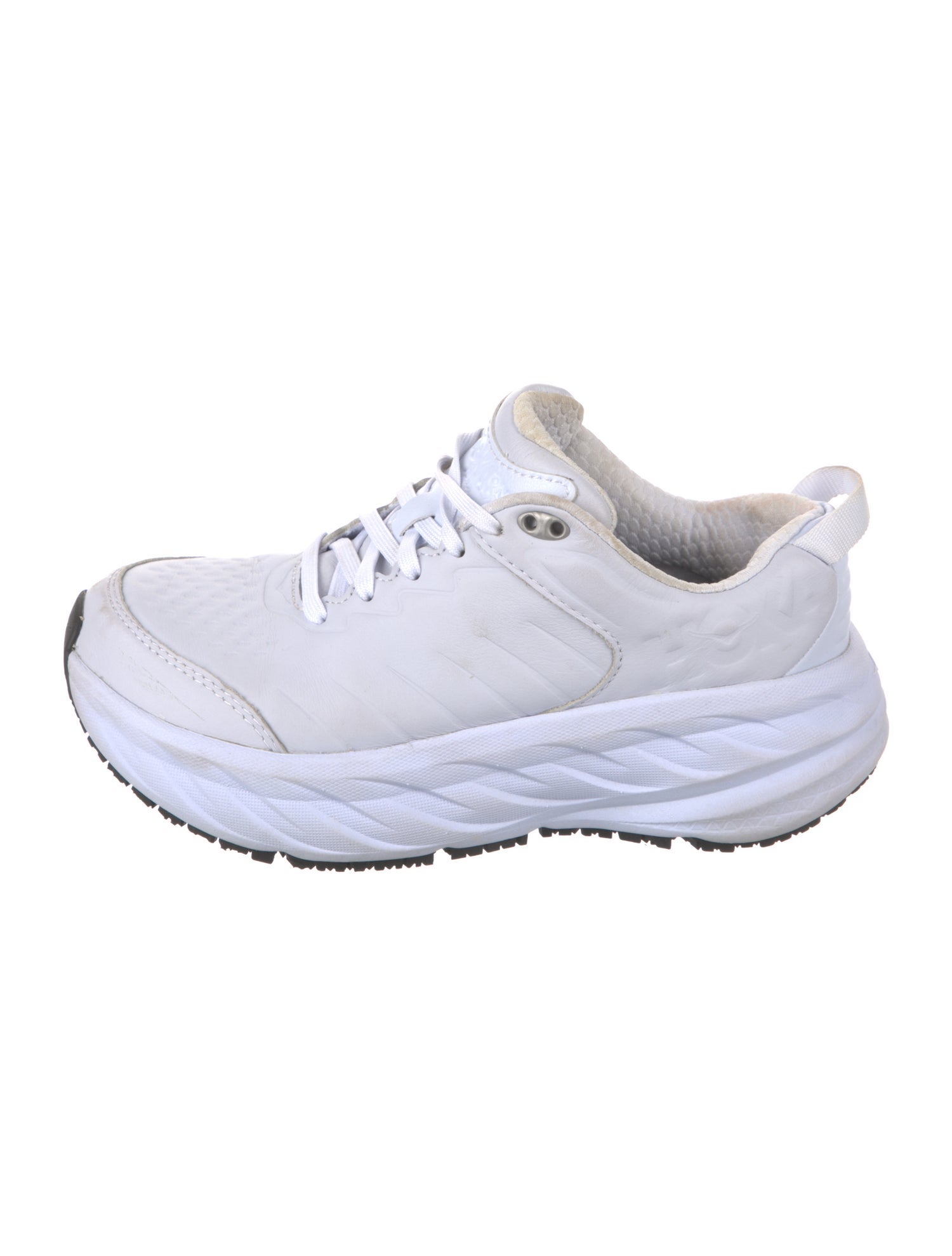 Hoka One One Leather Athletic Sneakers - White Sneakers, Shoes ...