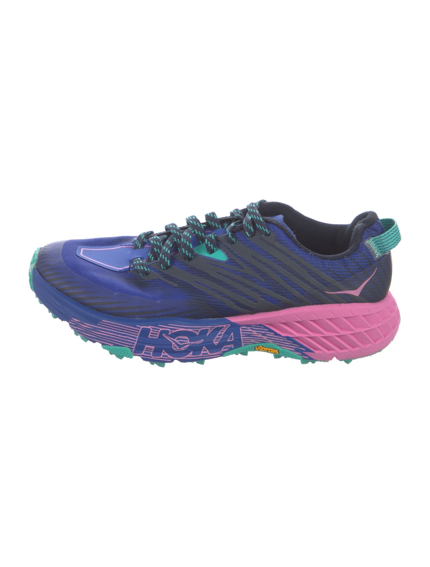 Hoka One One Colorblock Pattern Sneakers - Blue Sneakers, Shoes ...