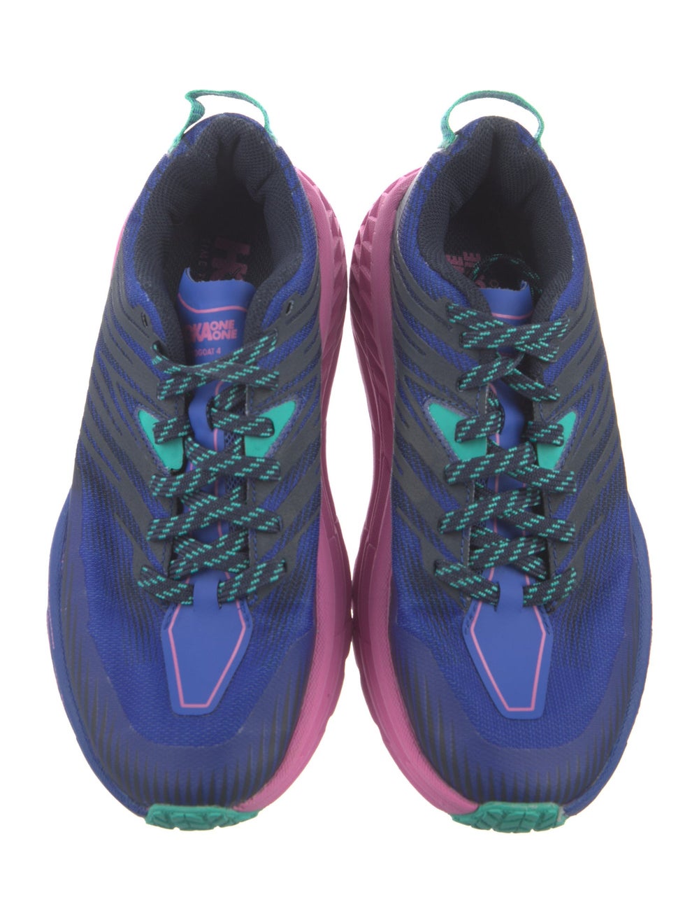 Hoka One One Colorblock Pattern Sneakers - Blue Sneakers, Shoes ...