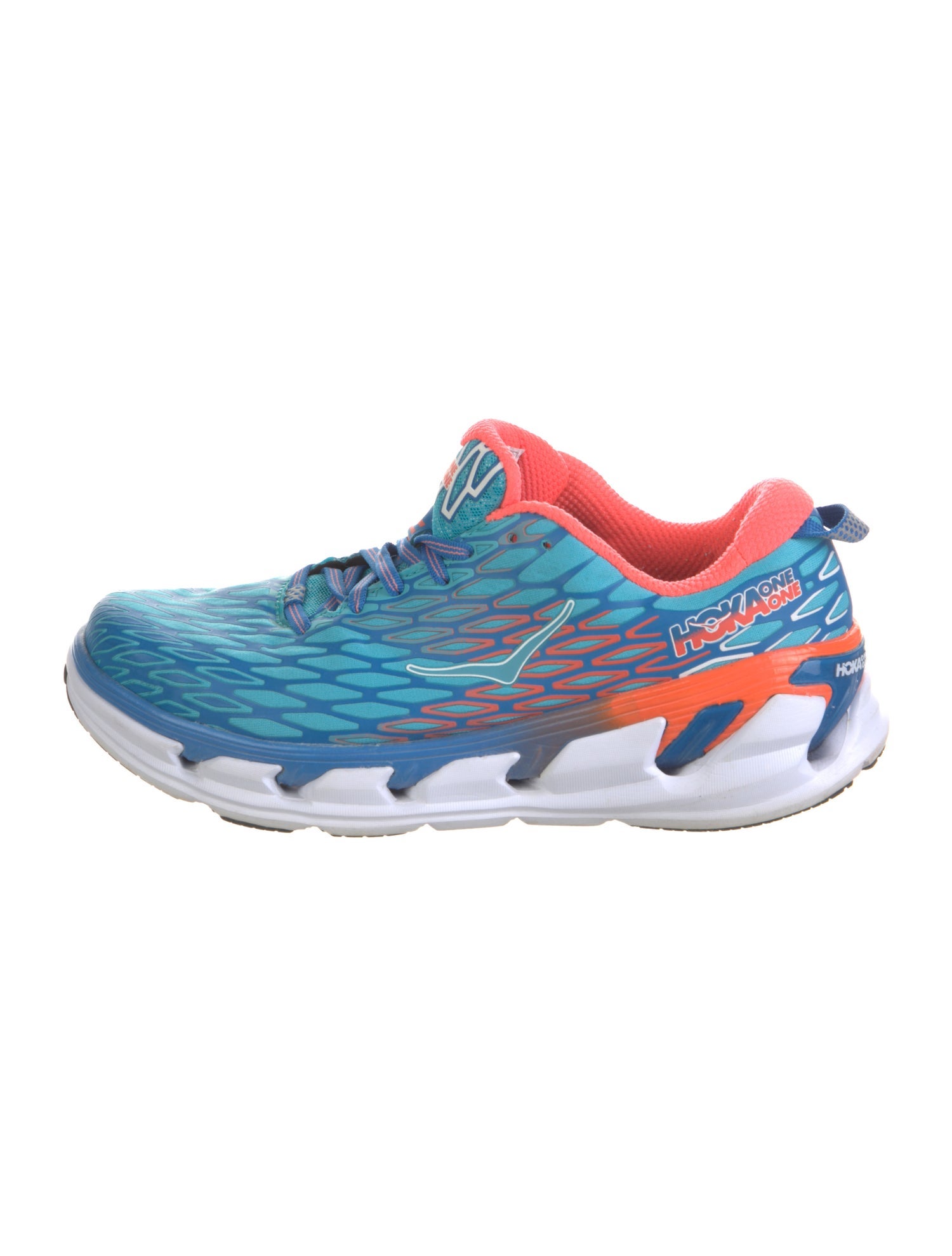 Hoka One One Colorblock Pattern Sneakers - Blue Sneakers, Shoes ...