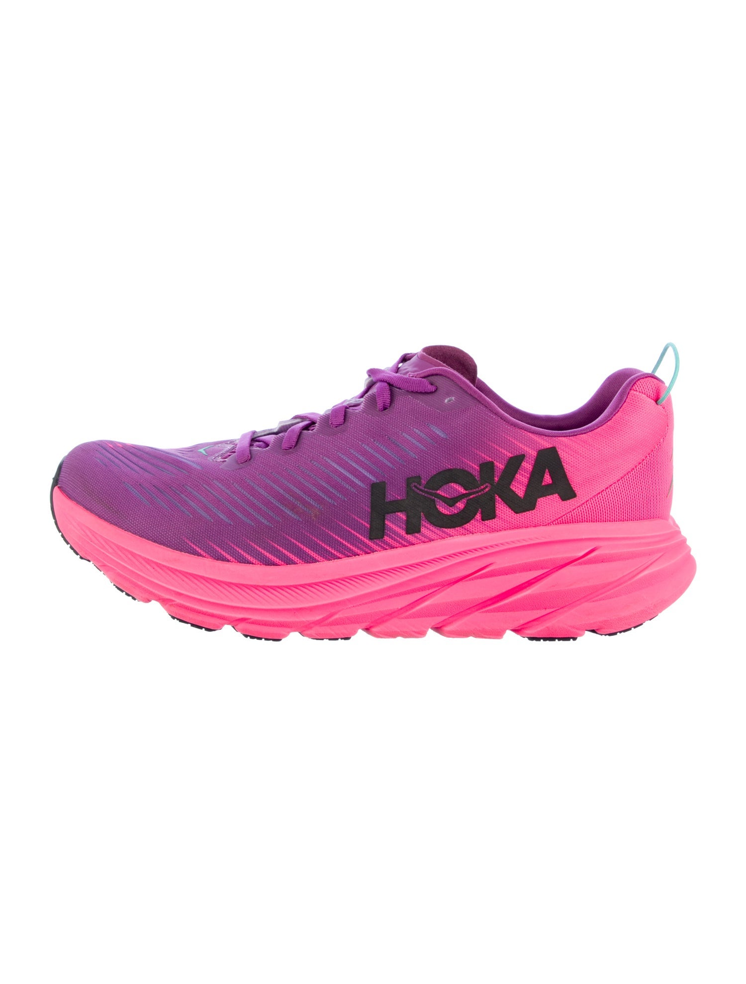 Hoka Colorblock Pattern Athletic Sneakers - Pink Sneakers, Shoes ...