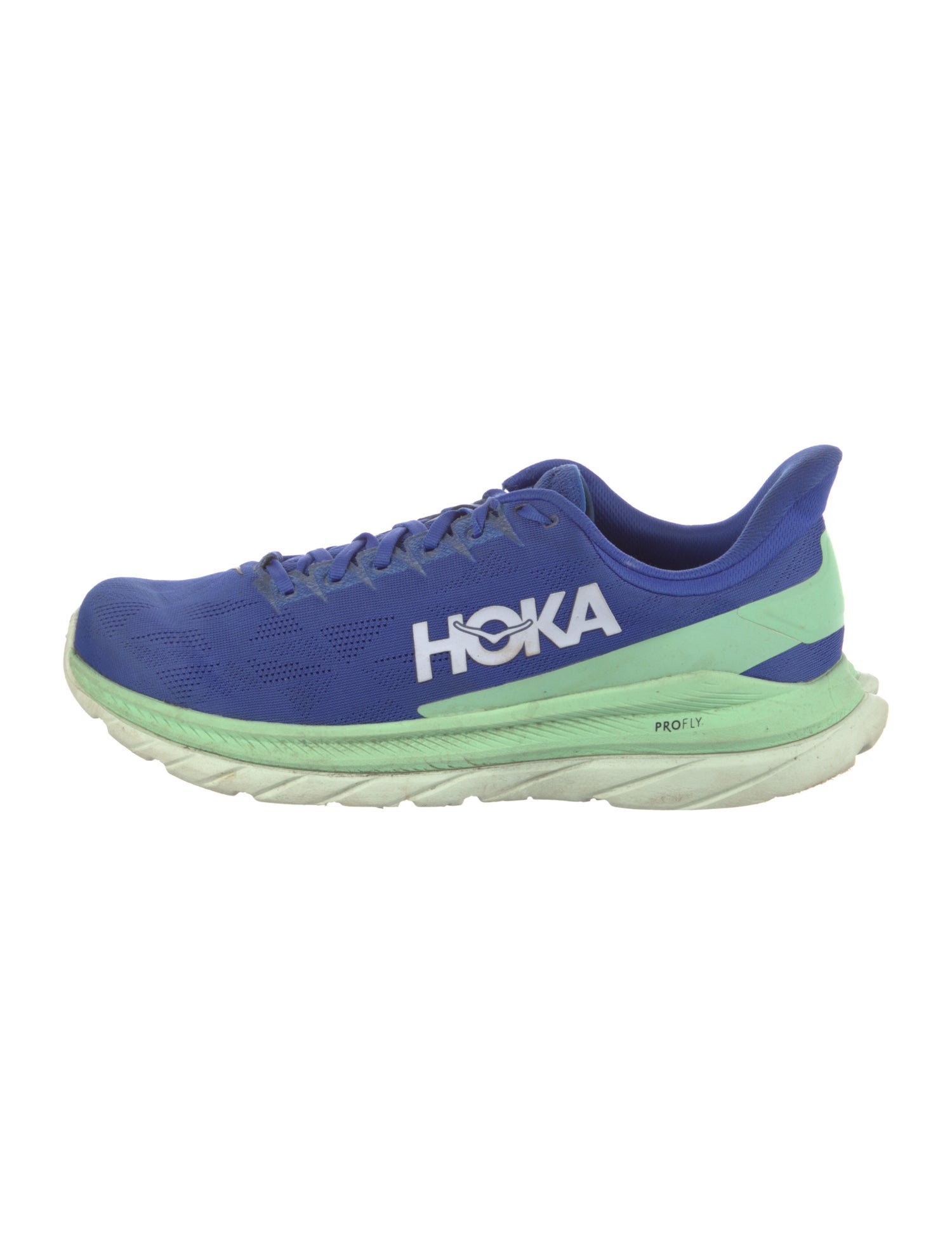 Hoka Graphic Print Athletic Sneakers - Blue Sneakers, Shoes ...