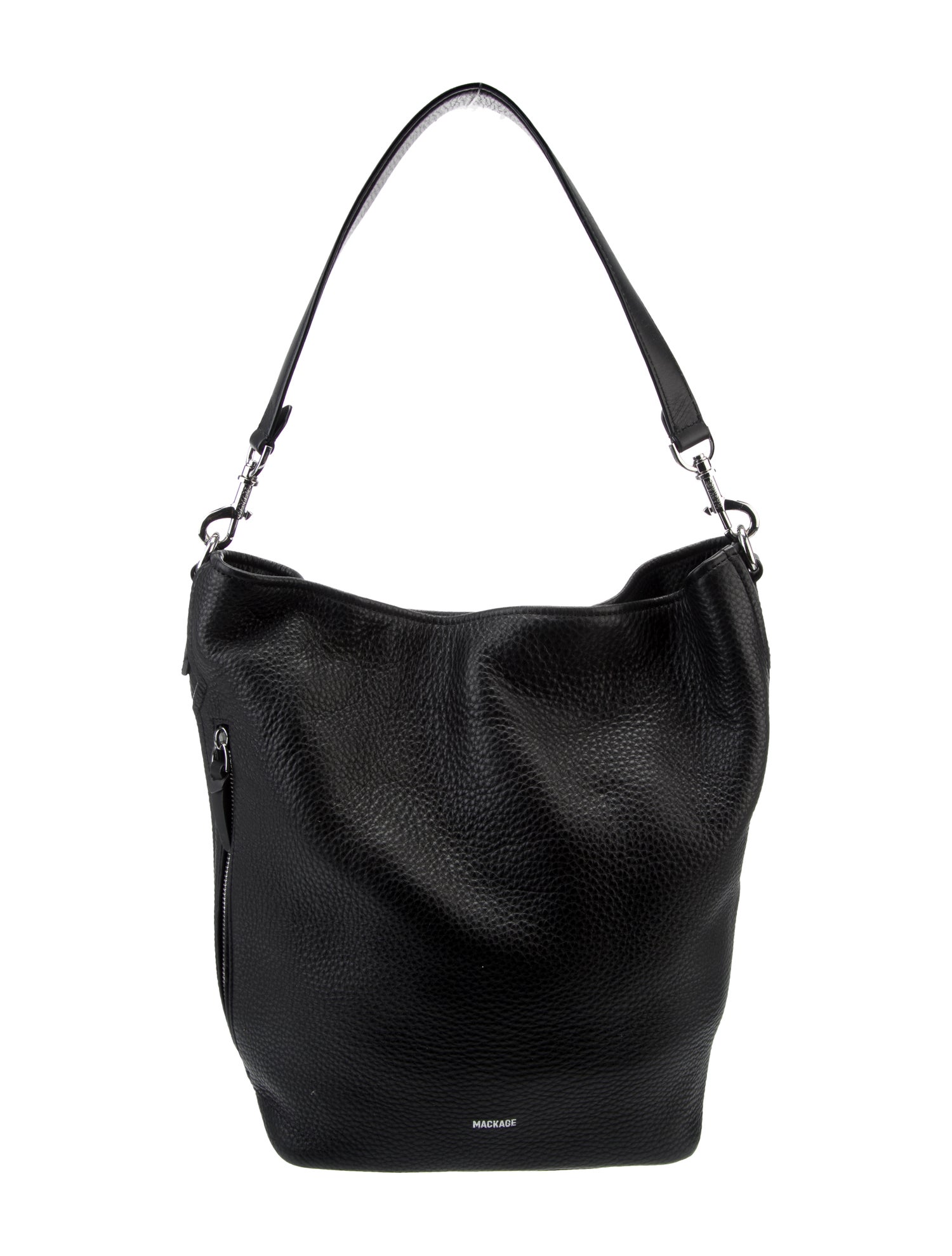 Mackage Leather Hobo Bag - Black Hobos, Handbags - WHM35417 | The RealReal