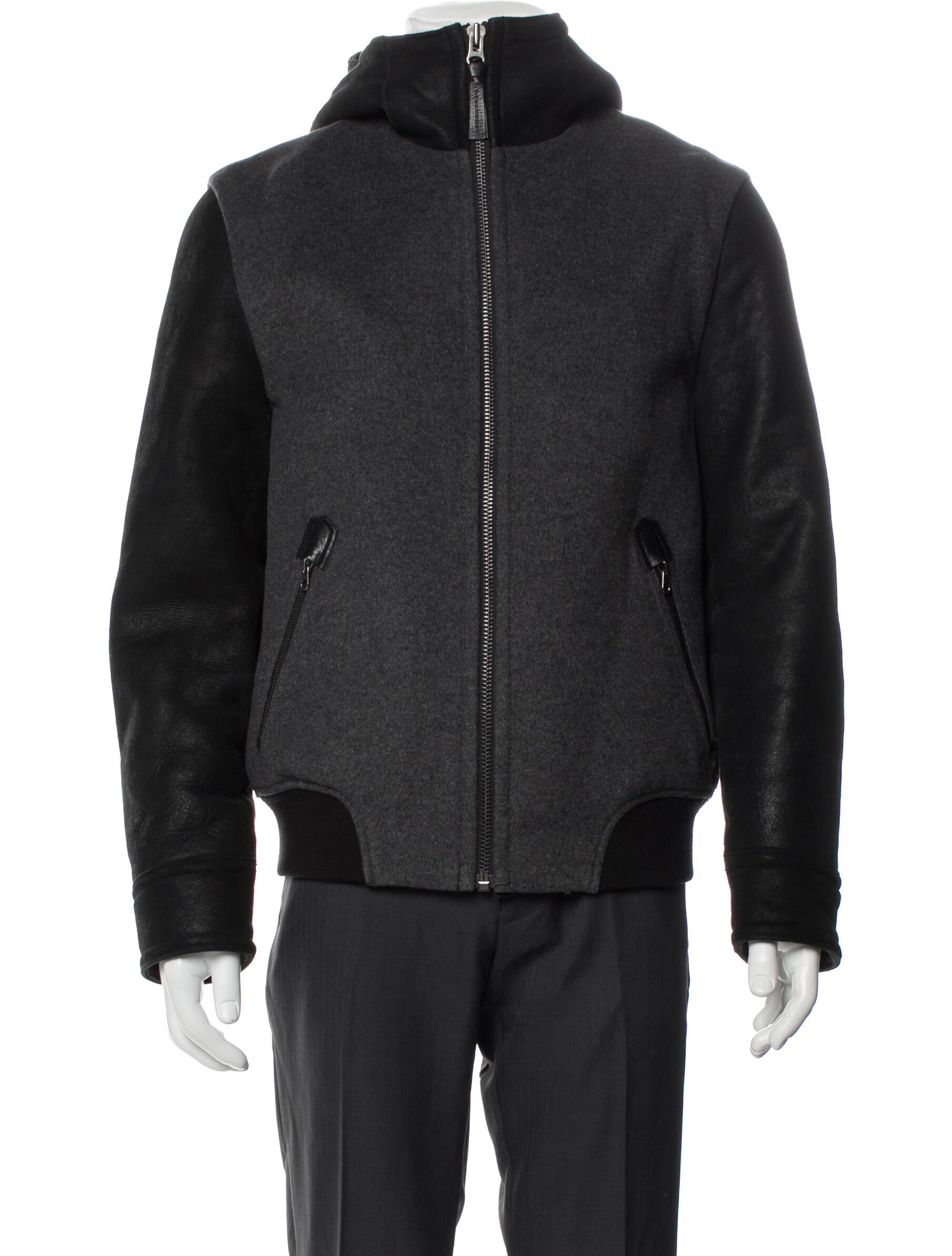 Mackage Wool Bomber Jacket - Black Outerwear, Clothing - WHM37996 | The ...