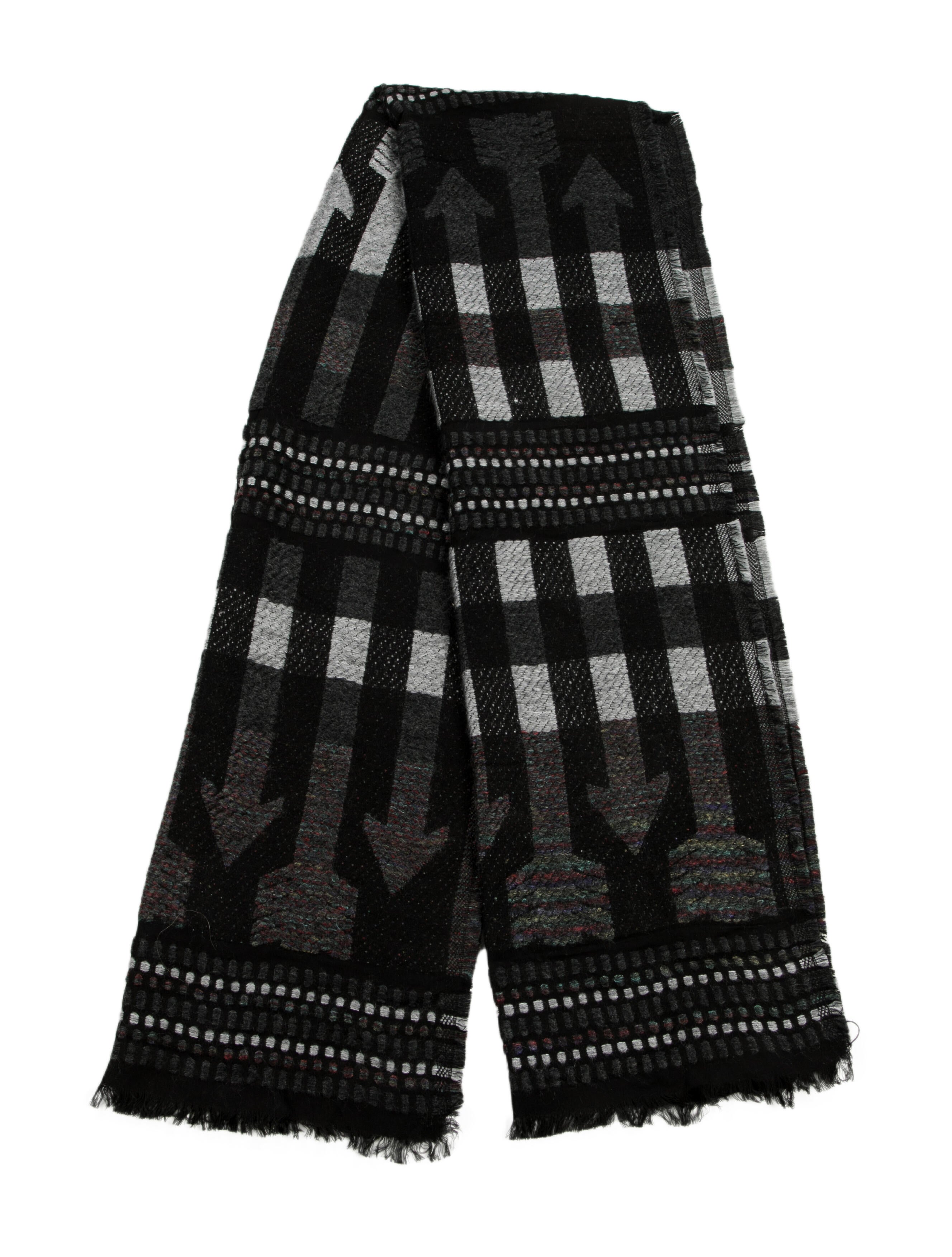 Mackage Plaid Print Scarf w/ Tags - Black Scarves and Shawls ...