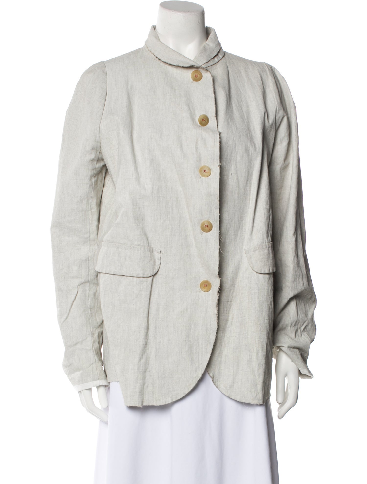 Hannoh Wessel Linen Jacket - Grey Jackets, Clothing - WHNWL20932 | The ...