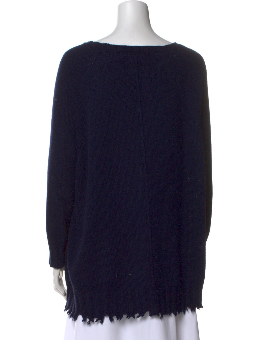 Hannoh Wessel Wool Scoop Neck Sweater - Blue Knitwear, Clothing ...