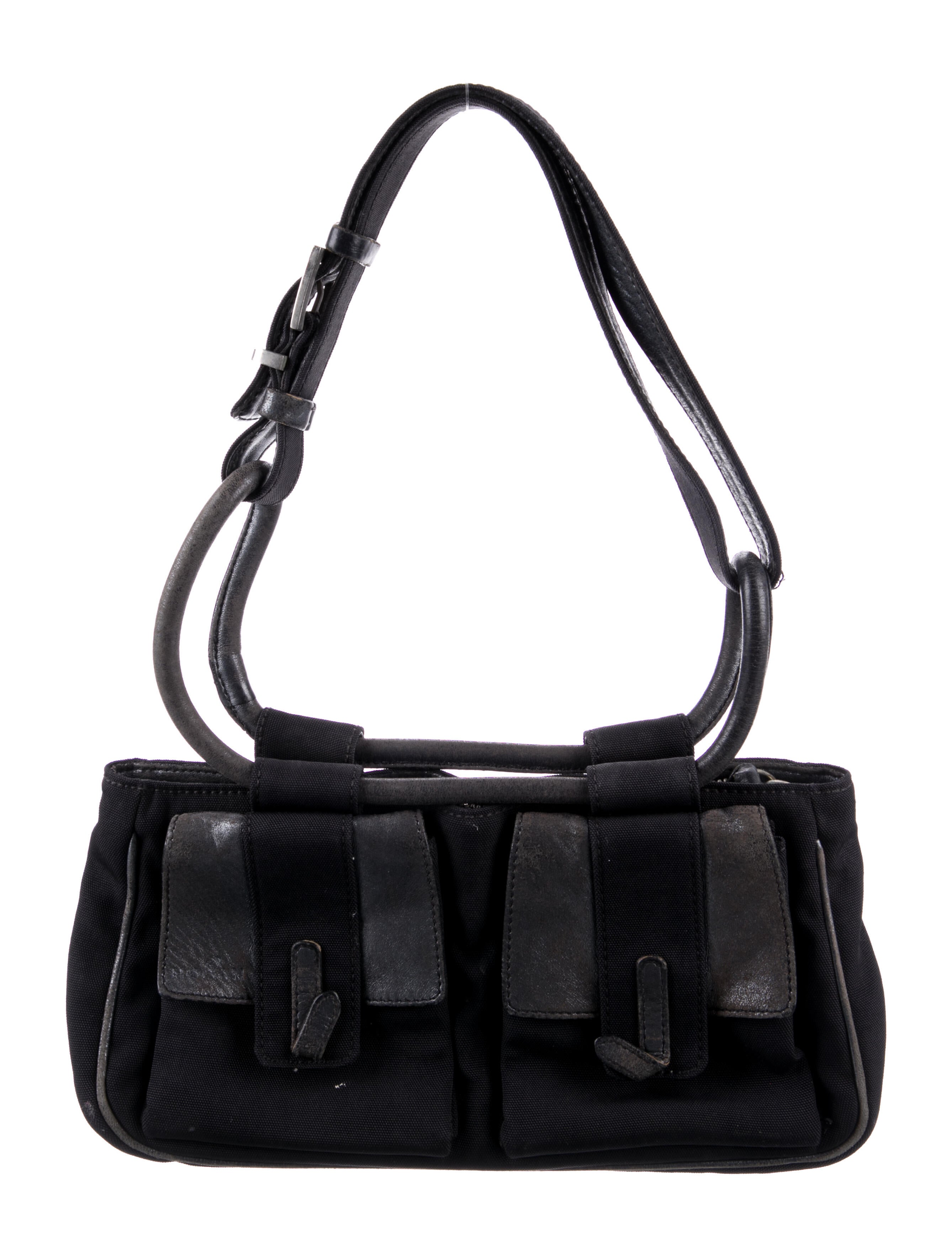 Hogan Leather Shoulder Bag - Black Shoulder Bags, Handbags - WHO20323 ...