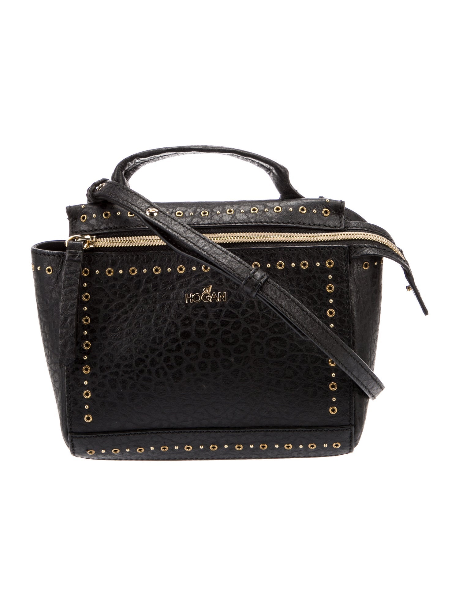 Hogan Leather Crossbody Bag - Black Crossbody Bags, Handbags - WHO27223 ...