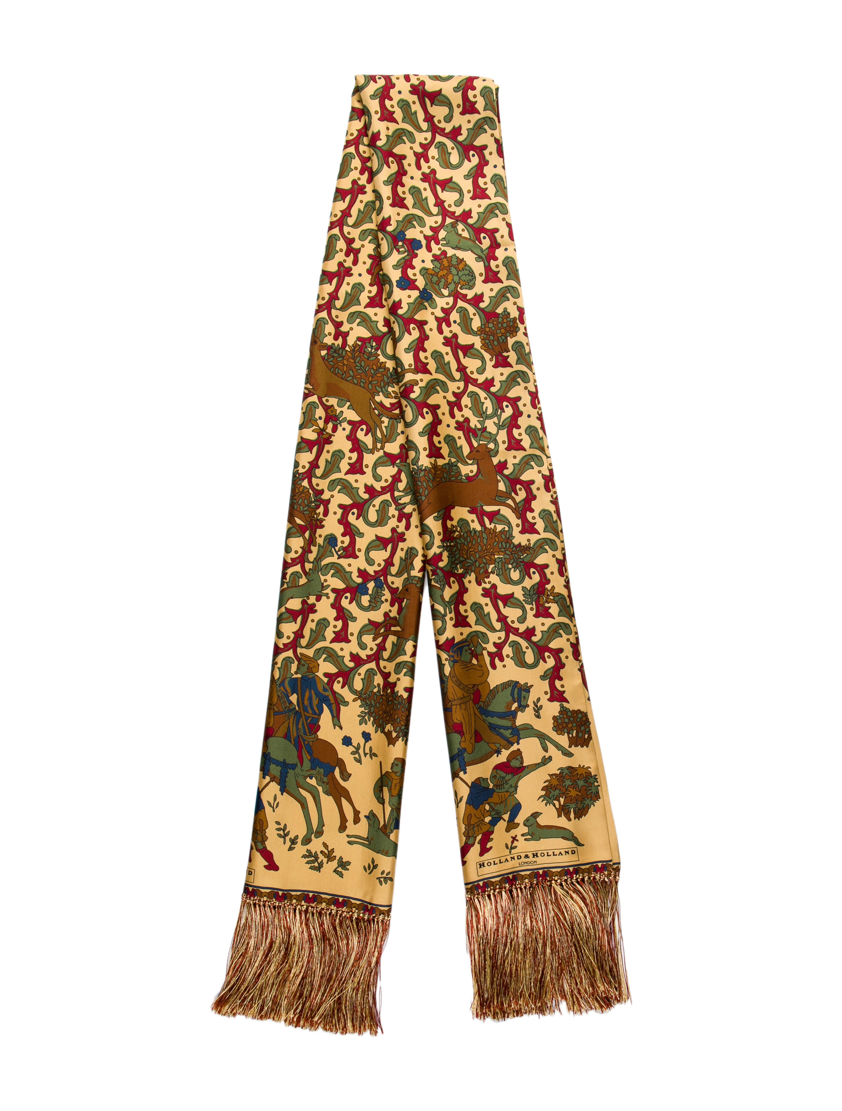 Holland & Holland Silk Printed Scarf - Neutrals Scarves and Shawls ...