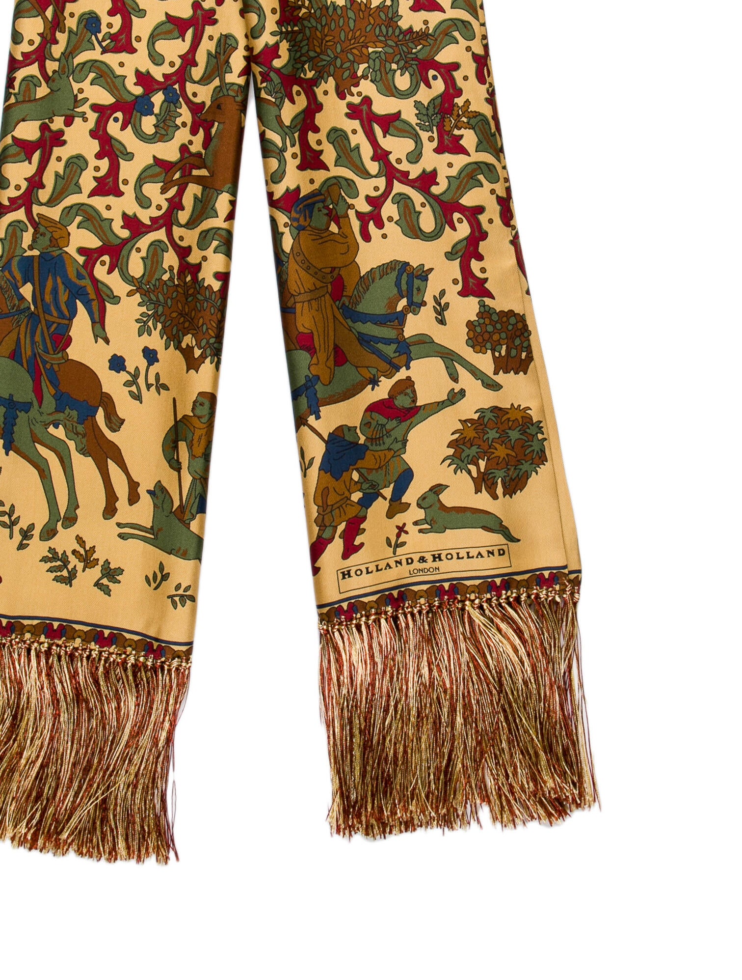 Holland & Holland Silk Printed Scarf - Neutrals Scarves and Shawls ...