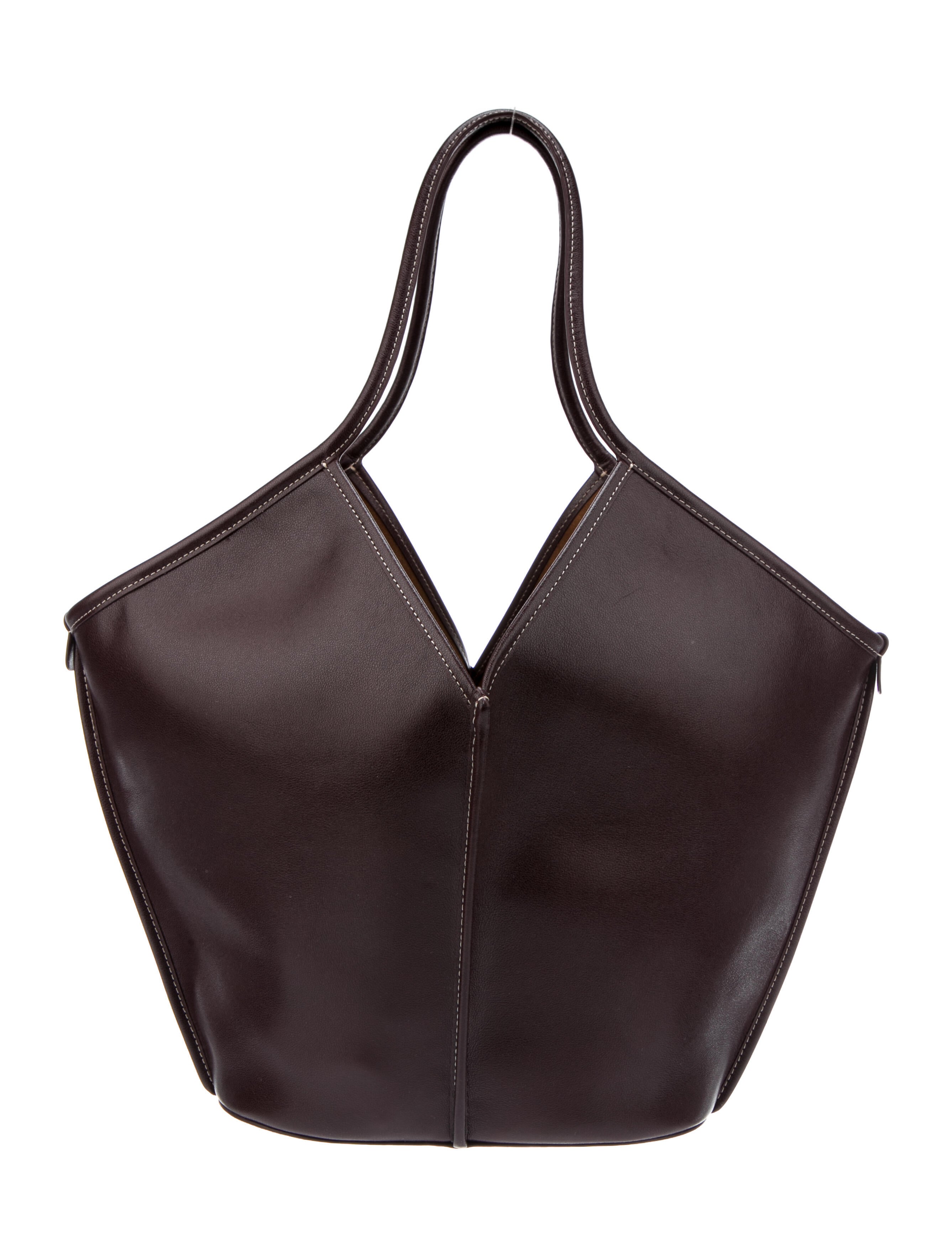 Hereu Leather Tote - Brown Shoulder Bags, Handbags - WHREU21111 | The ...