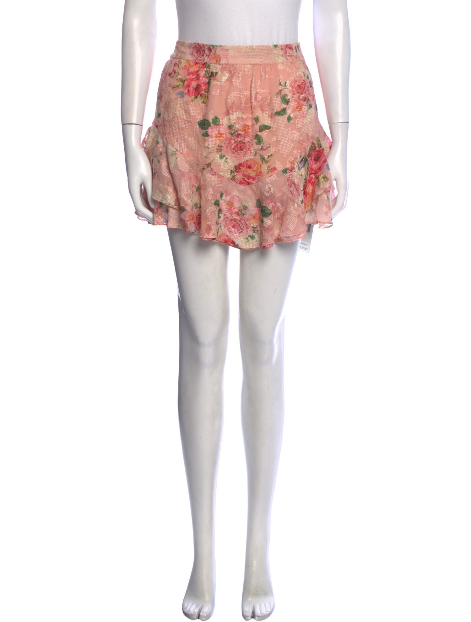 Hemanta & Nandita Floral Print Mini Skirt - Pink Skirts, Clothing ...