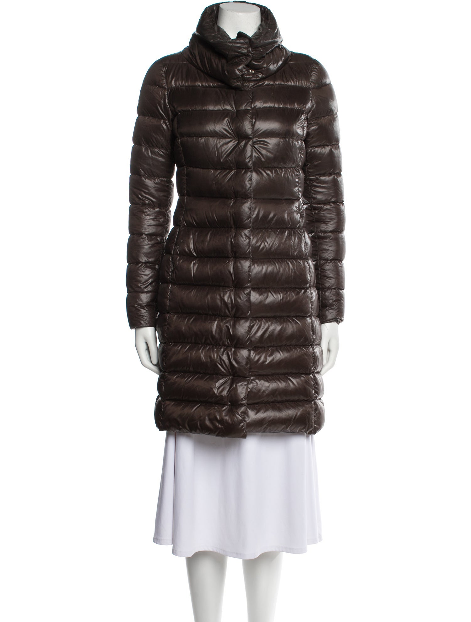 Herno Down Coat - Brown Coats, Clothing - WHRNO33809 | The RealReal