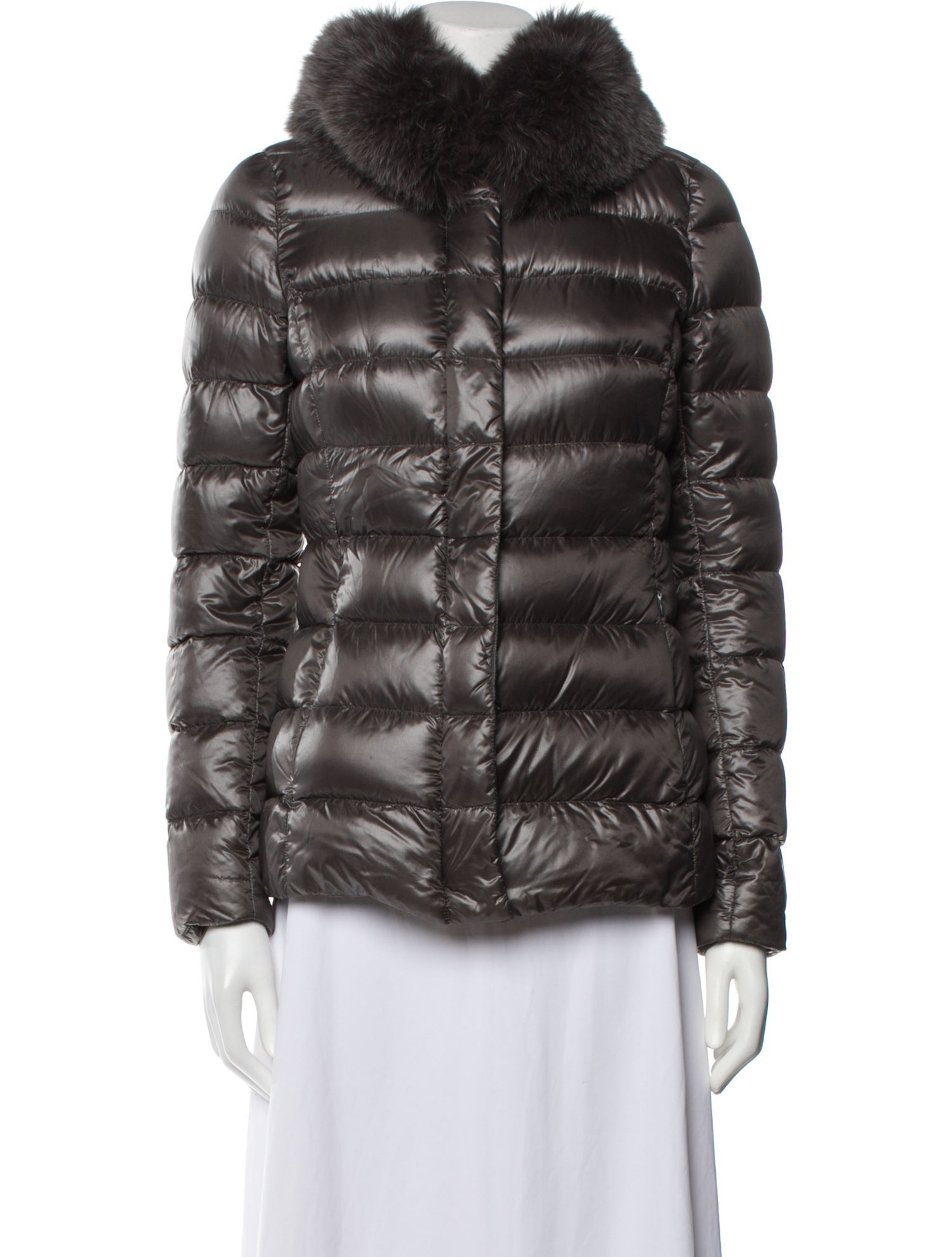 Herno Fur Jacket - Grey Jackets, Clothing - WHRNO34070 | The RealReal