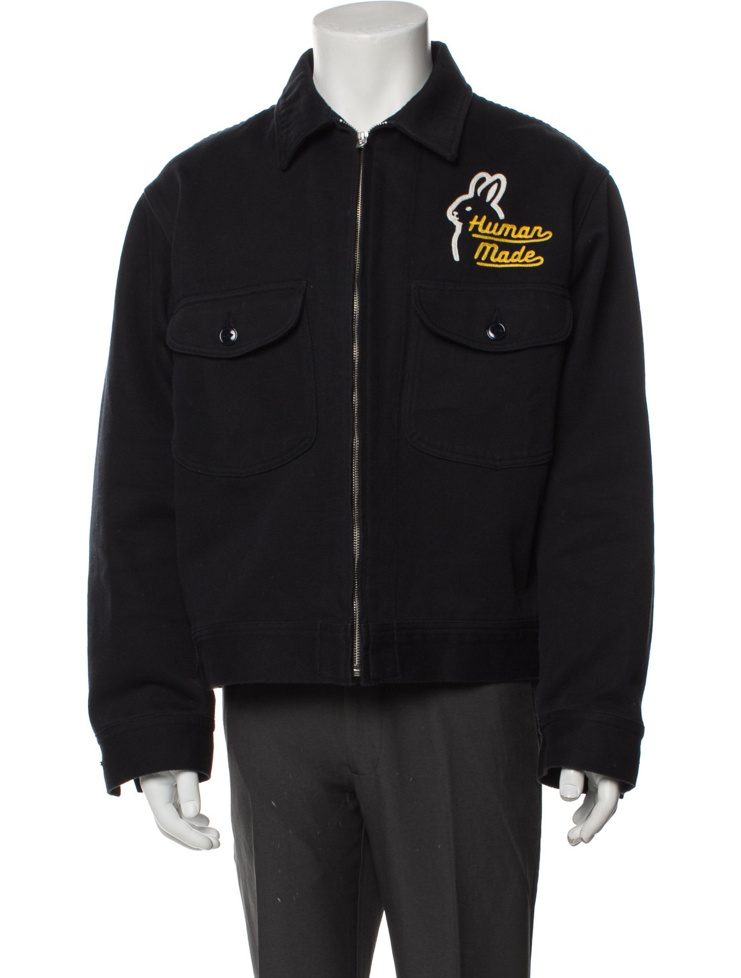 Human Made 'Year of the Rabbit' Graphic Print Utility Jacket - Blue ...