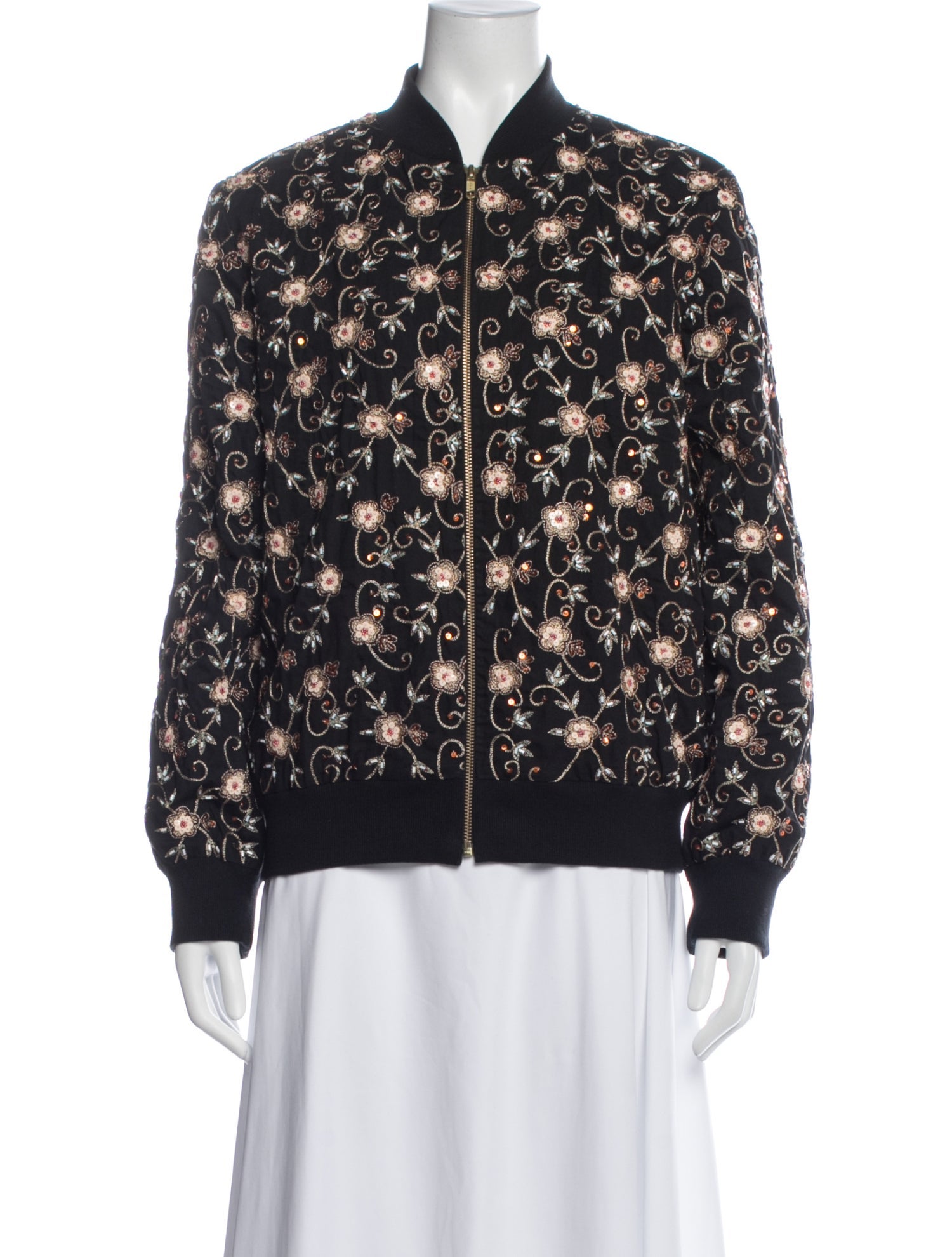 Ashish Floral Print Bomber Jacket - Blue Jackets, Clothing - WI522066 ...