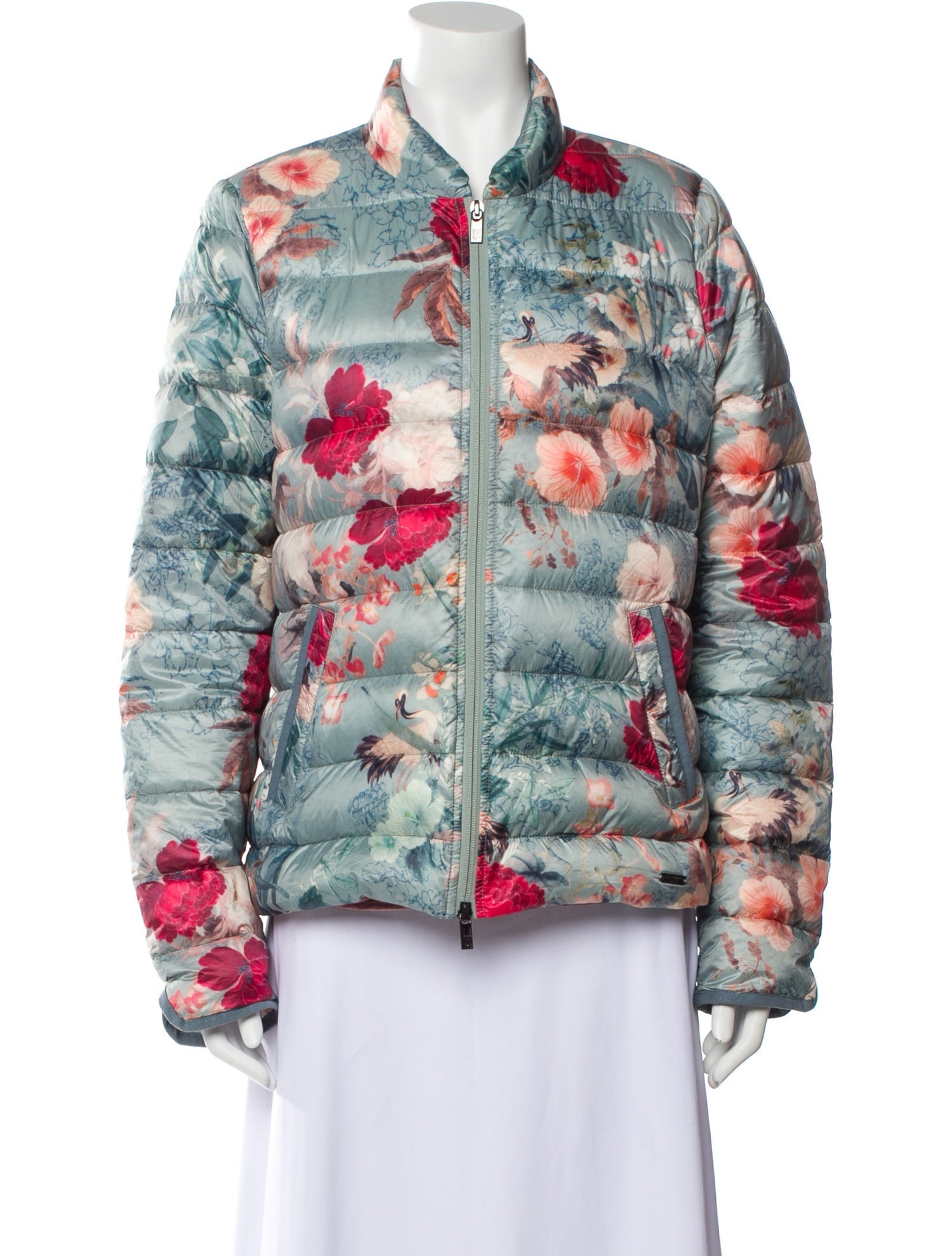 Ilse Jacobsen Floral Print Denim Jacket - Blue Jackets, Clothing ...