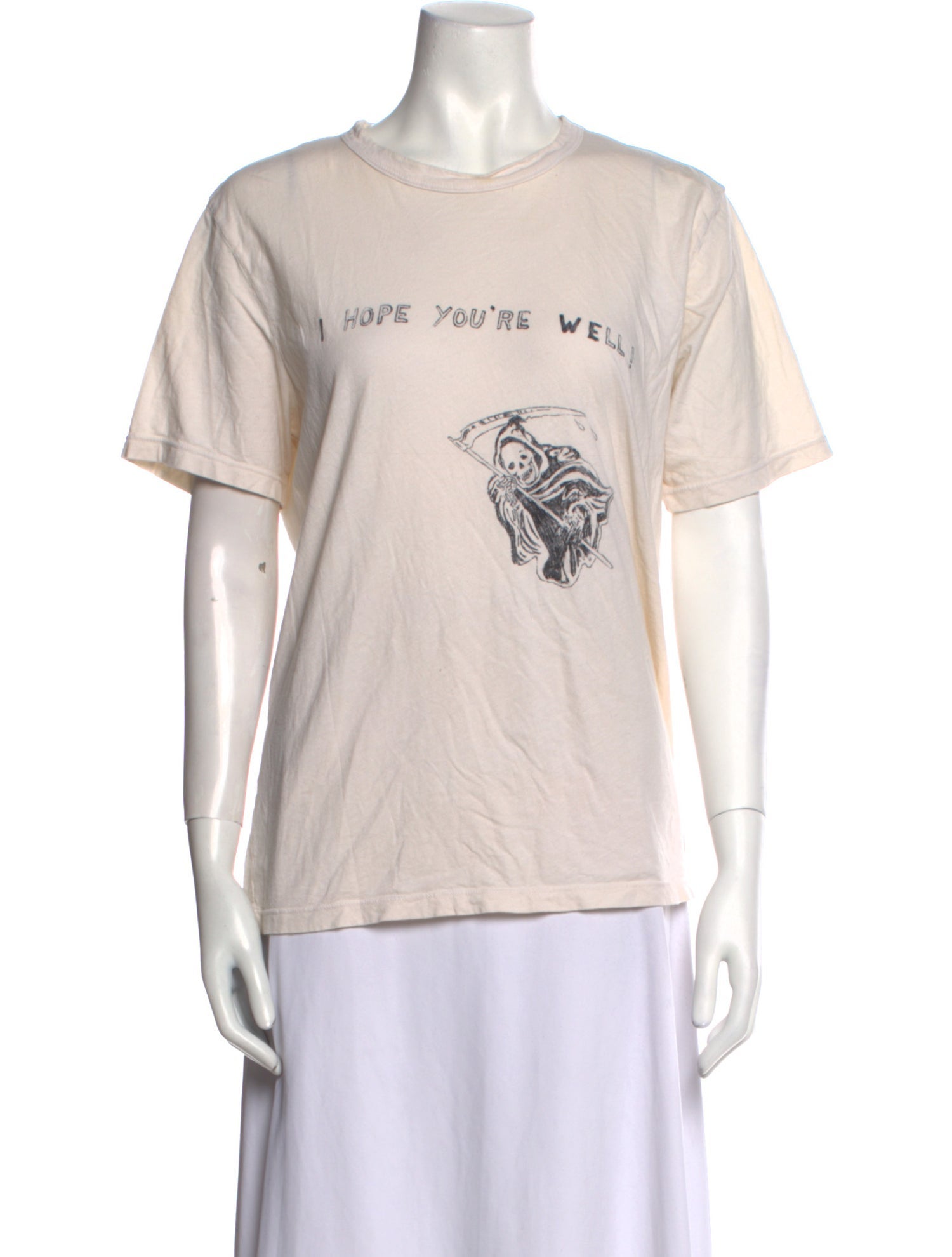 Imogene + Willie Graphic Print Crew Neck T-Shirt - Neutrals Tops ...
