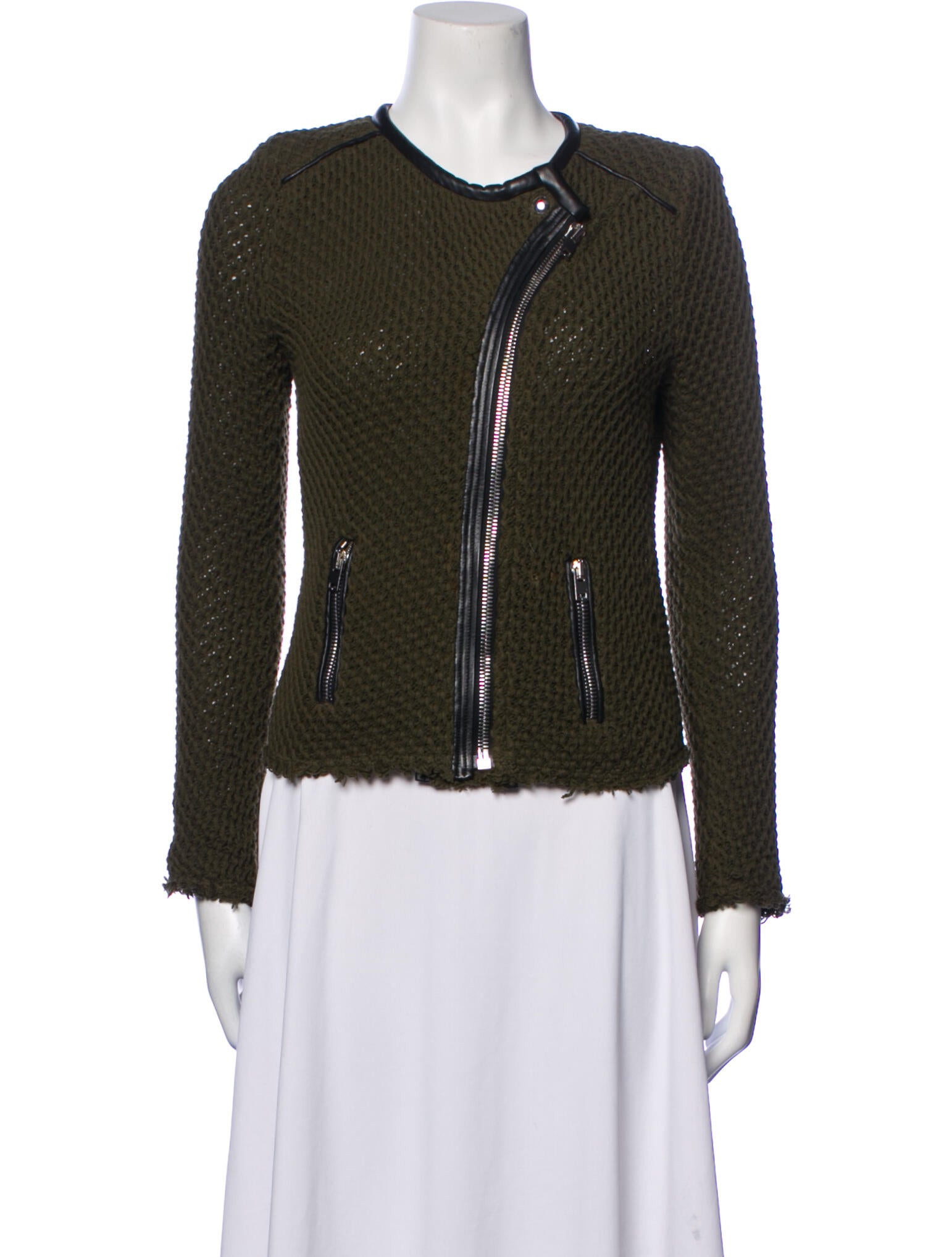 Iro Biker Jacket - Green Jackets, Clothing - WIR101329 | The RealReal