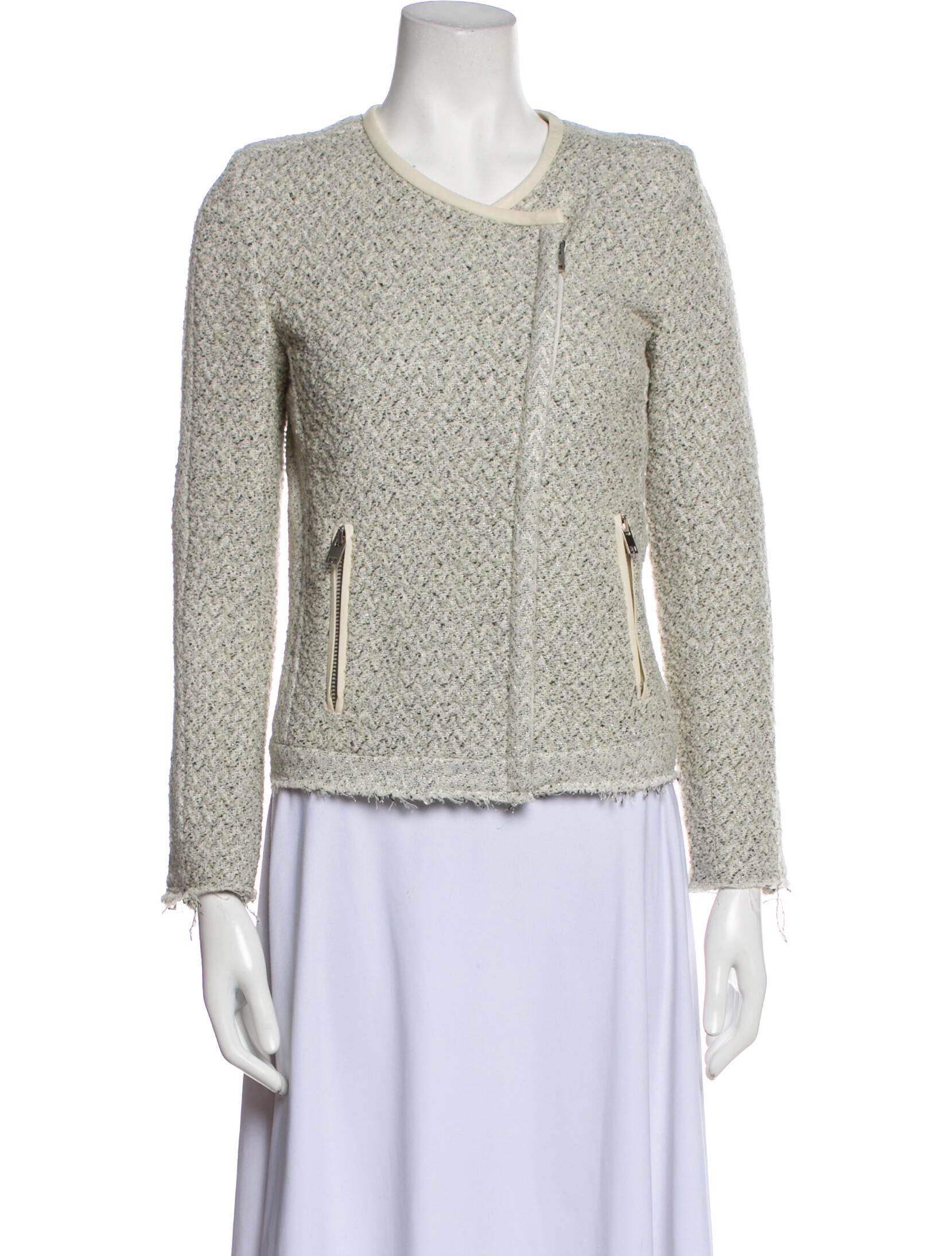 Iro Tweed Pattern Evening Jacket - Neutrals Jackets, Clothing ...