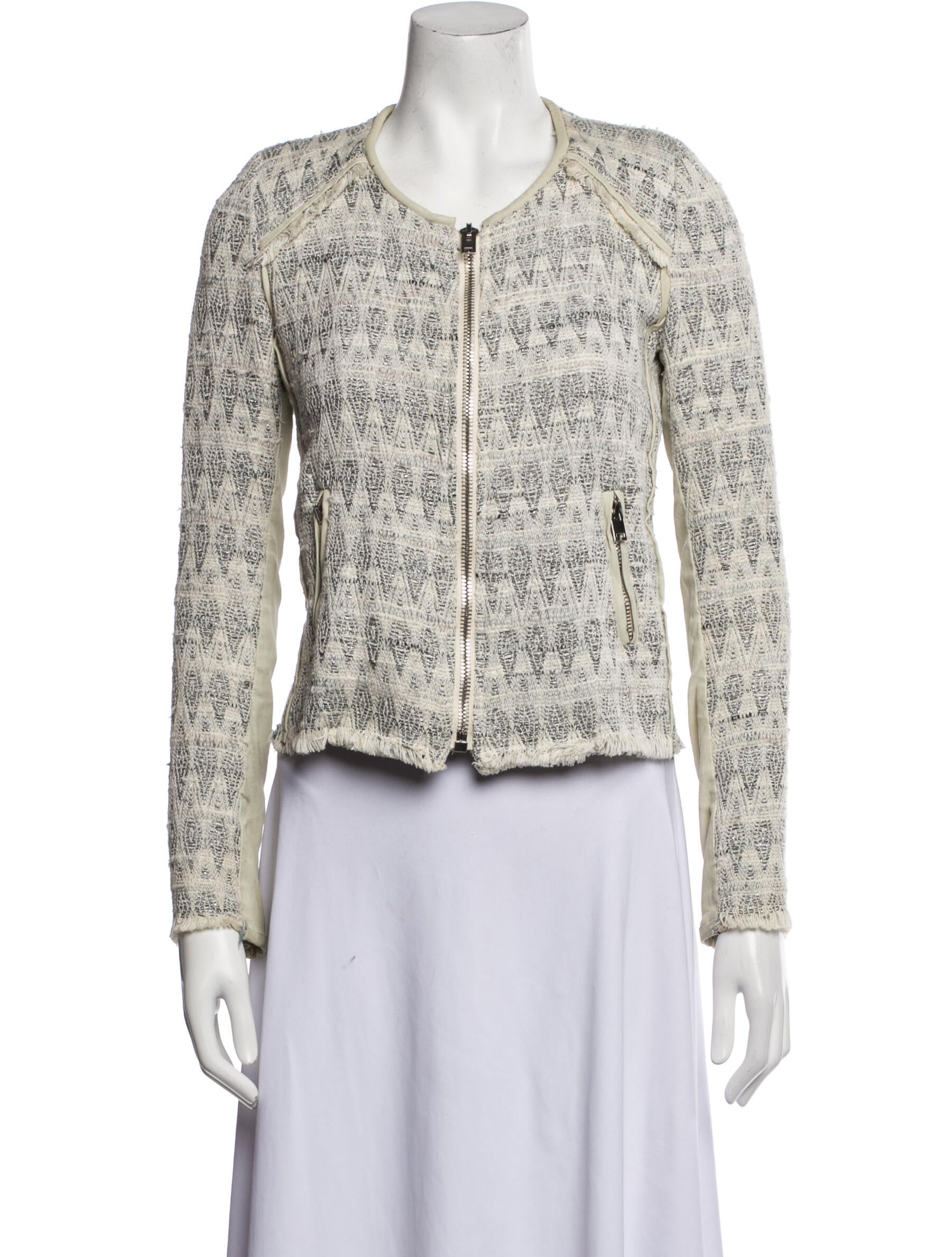 Iro Tweed Pattern Evening Jacket - Neutrals Jackets, Clothing ...