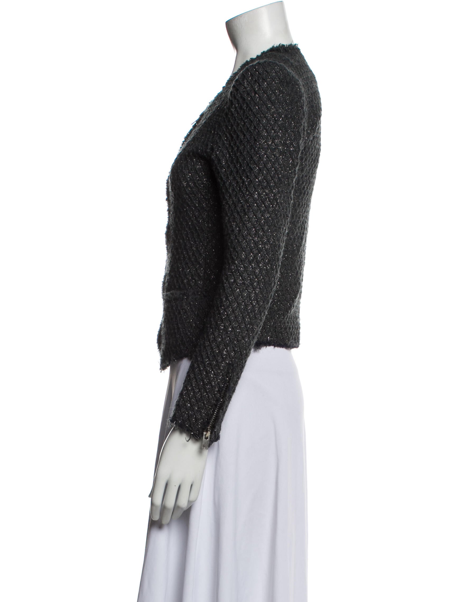 Iro Tweed Pattern Evening Jacket - Grey Jackets, Clothing - WIR128496 ...