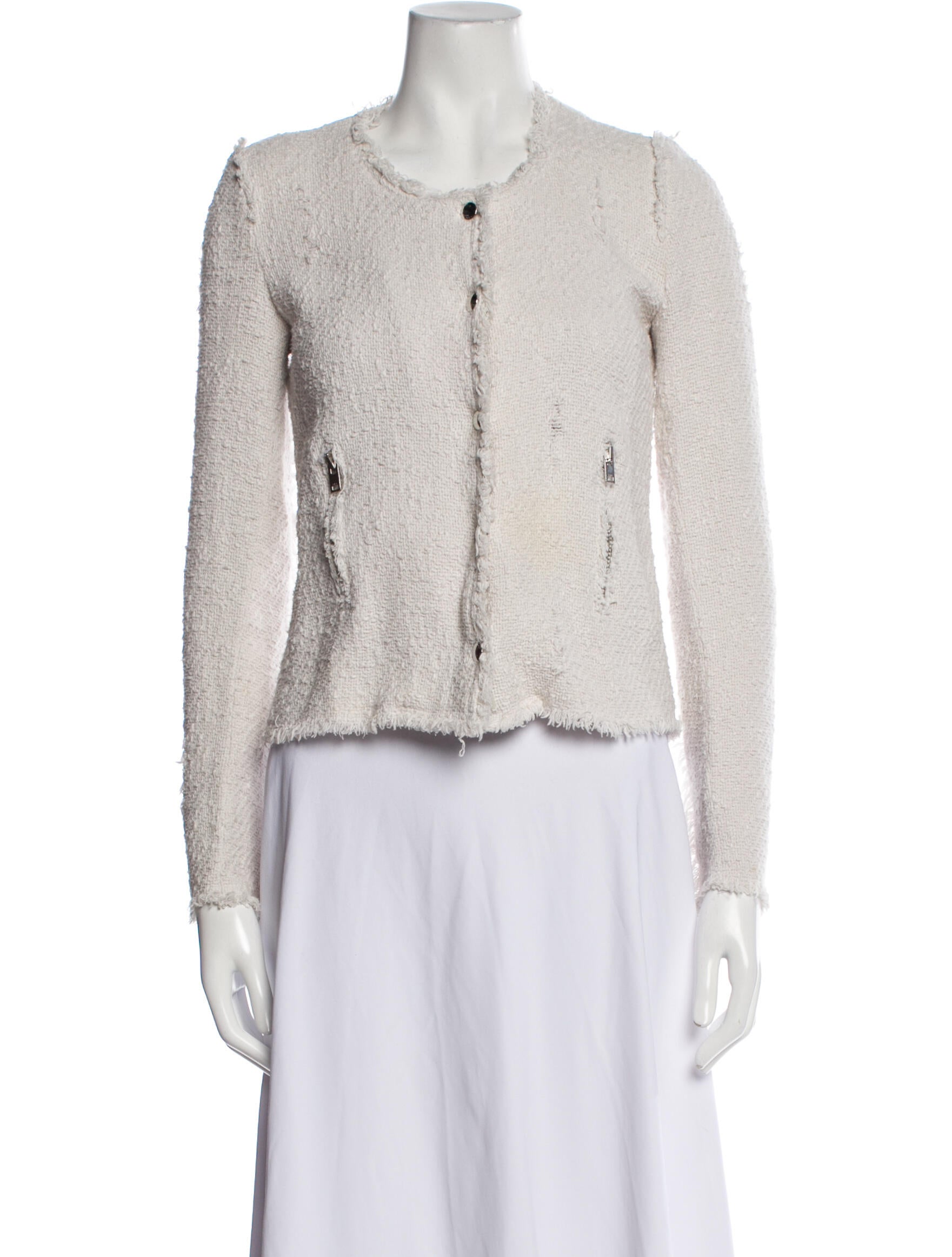 Iro Tweed Pattern Evening Jacket - Neutrals Jackets, Clothing ...