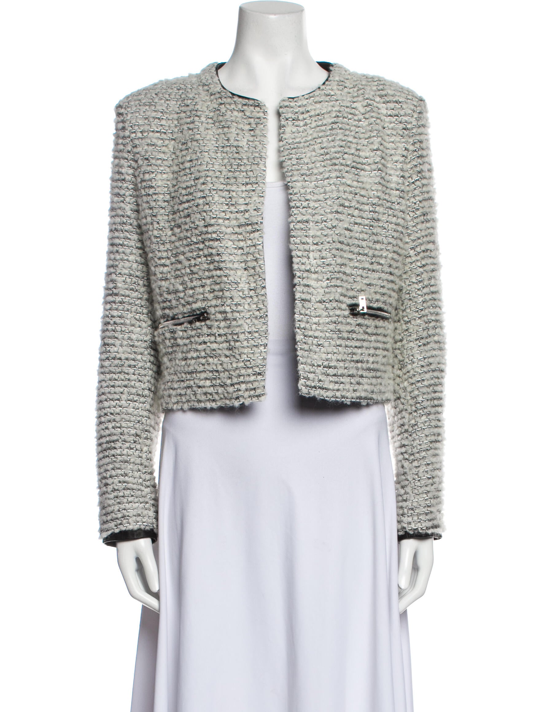 Iro Tweed Pattern Evening Jacket - White Jackets, Clothing - WIR123766 ...