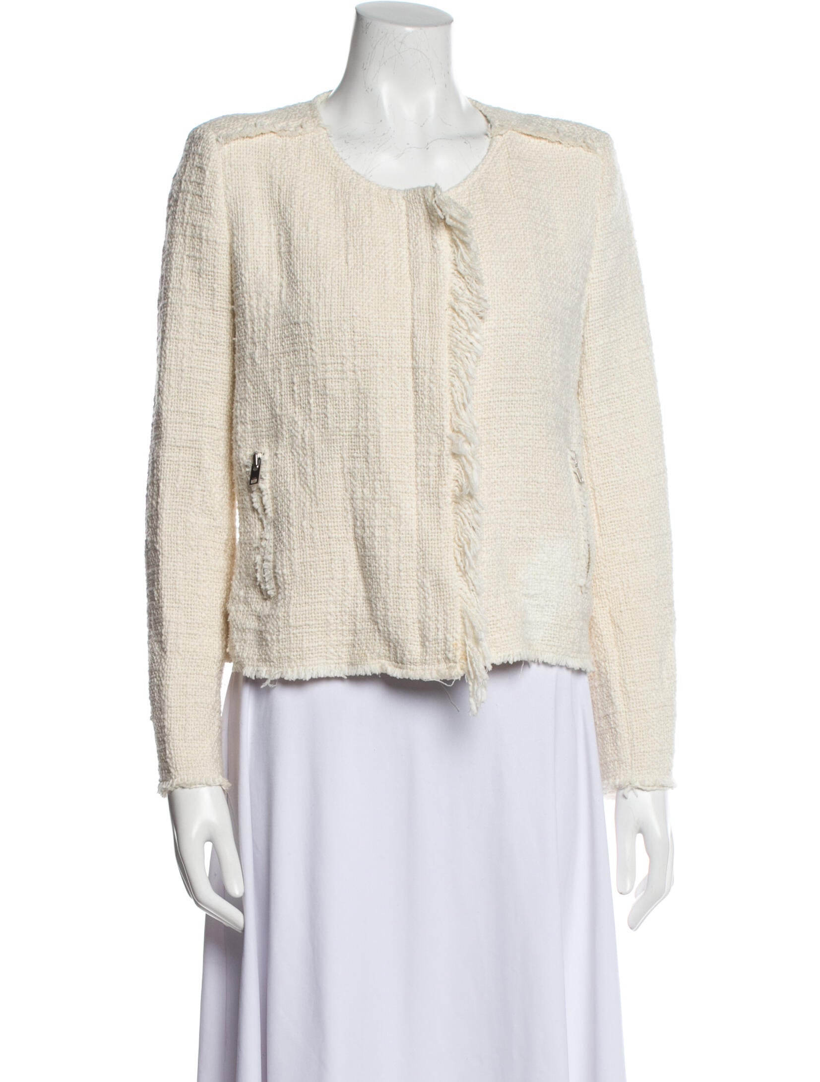 Iro Tweed Pattern Evening Jacket - Neutrals Jackets, Clothing ...