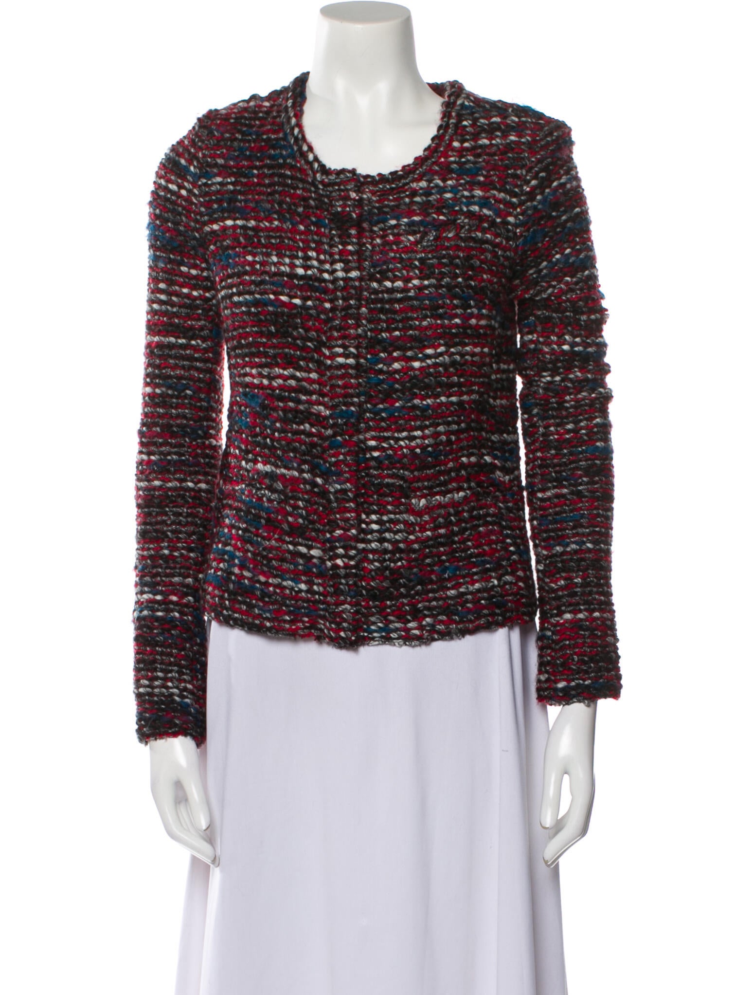 Isabel Marant Tweed Pattern Evening Jacket - Black Jackets, Clothing ...