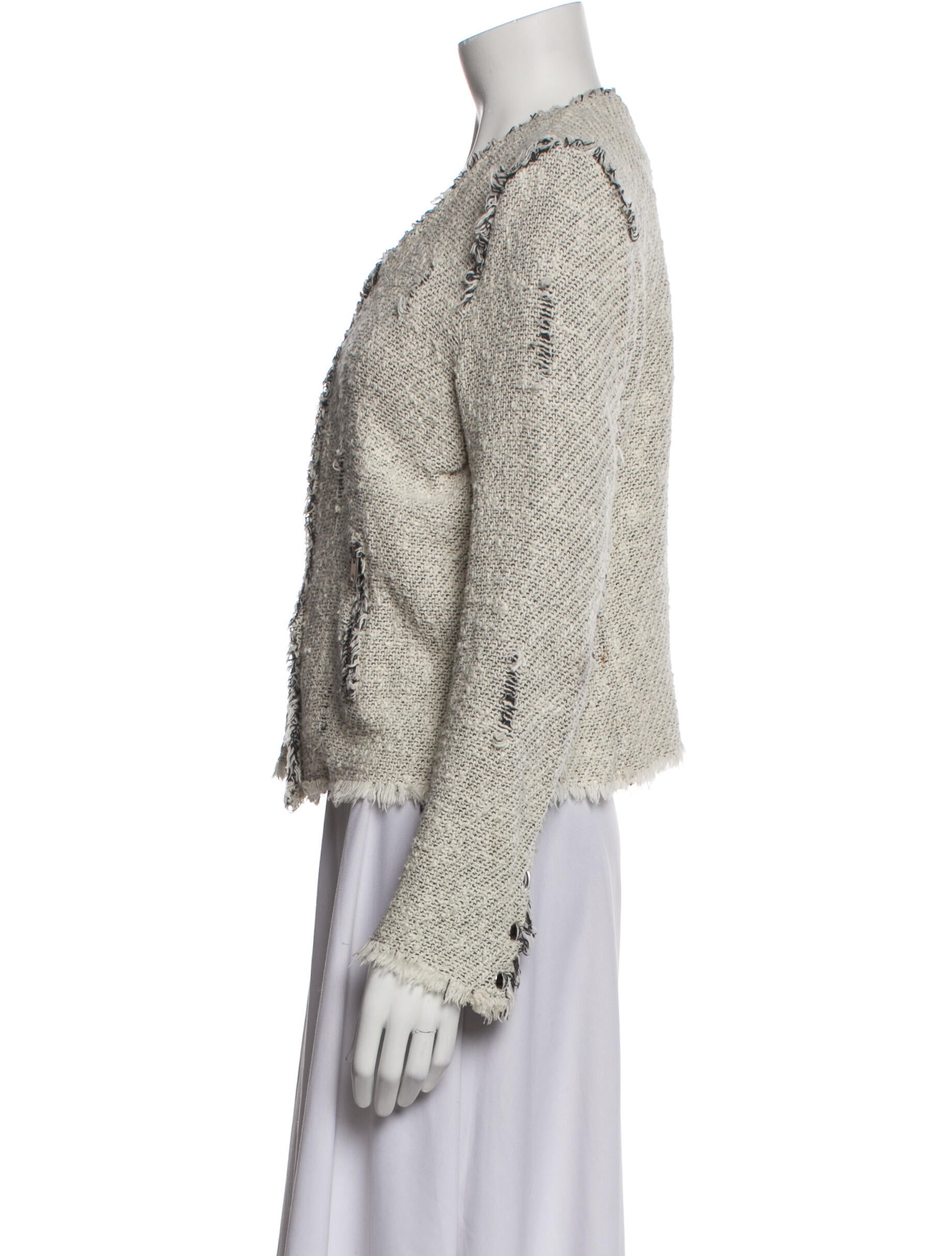 Iro Tweed Pattern Evening Jacket - Neutrals Jackets, Clothing ...