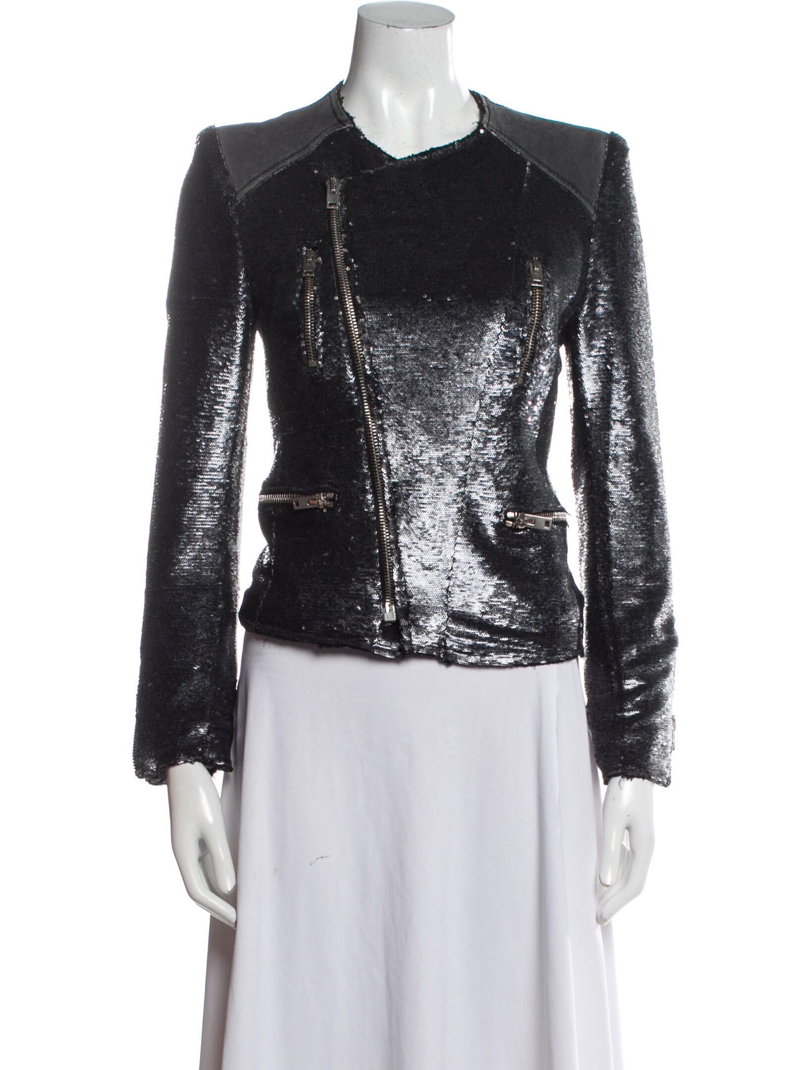 Iro Biker Jacket - Blue Jackets, Clothing - WIR132913 | The RealReal