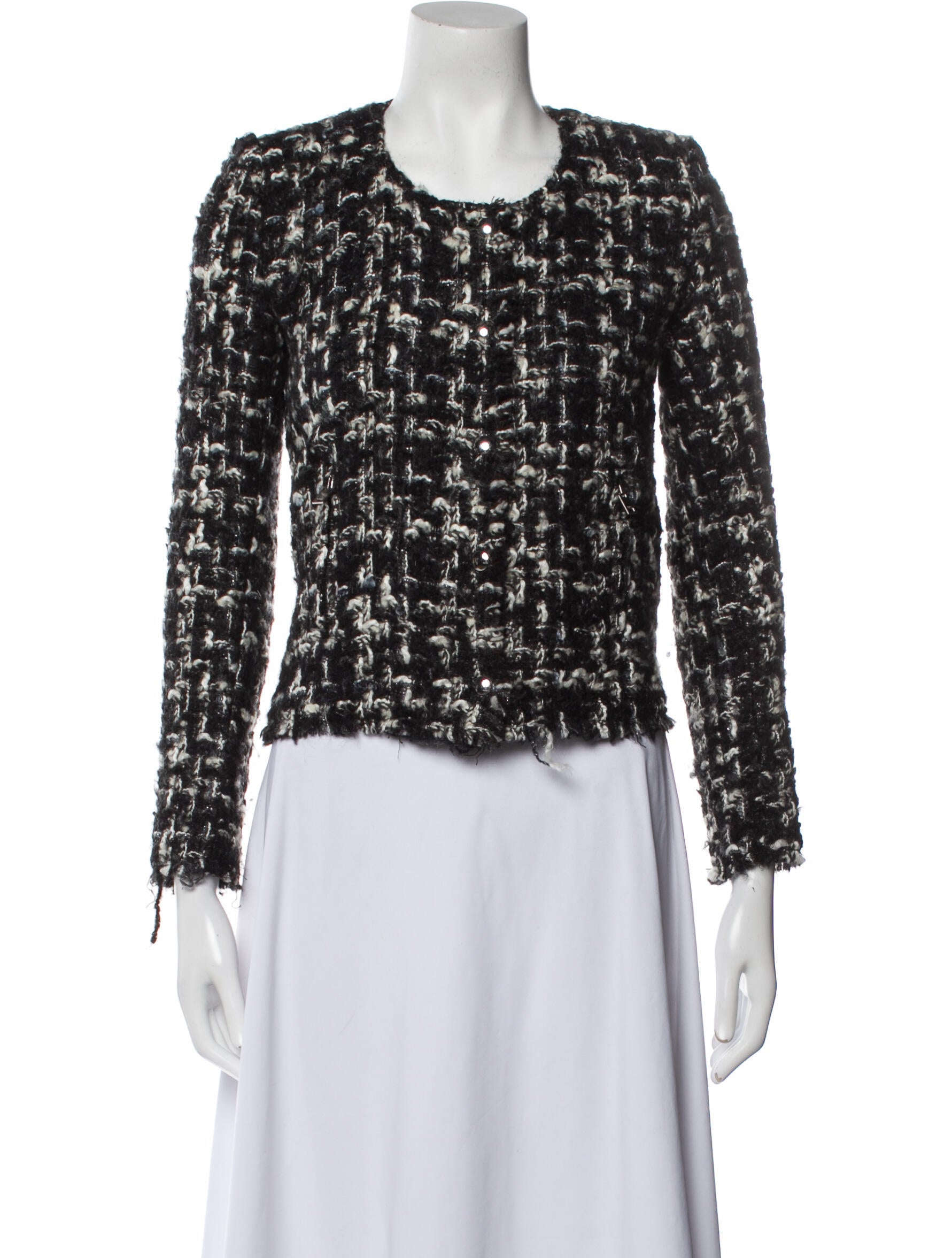 Iro Tweed Pattern Evening Jacket - Black Jackets, Clothing - WIR132995 ...