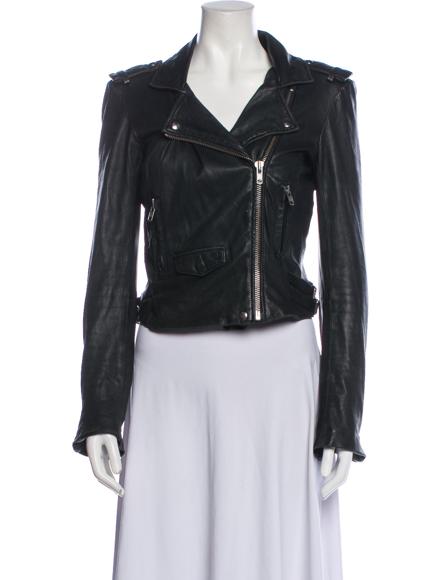Iro Leather Biker Jacket - Black Jackets, Clothing - WIR146859 | The ...