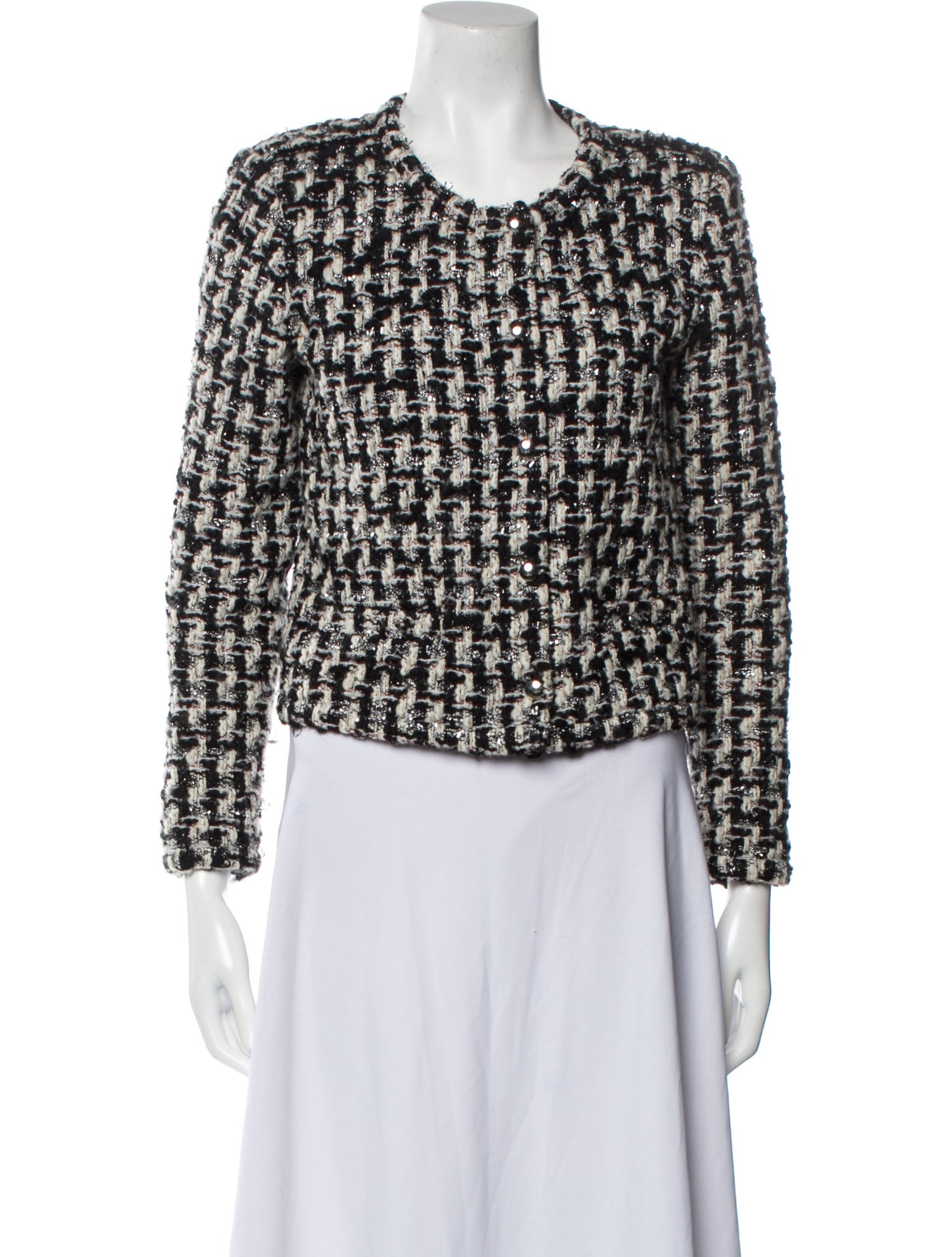 Iro Tweed Pattern Evening Jacket - Black Jackets, Clothing - WIR151768 ...