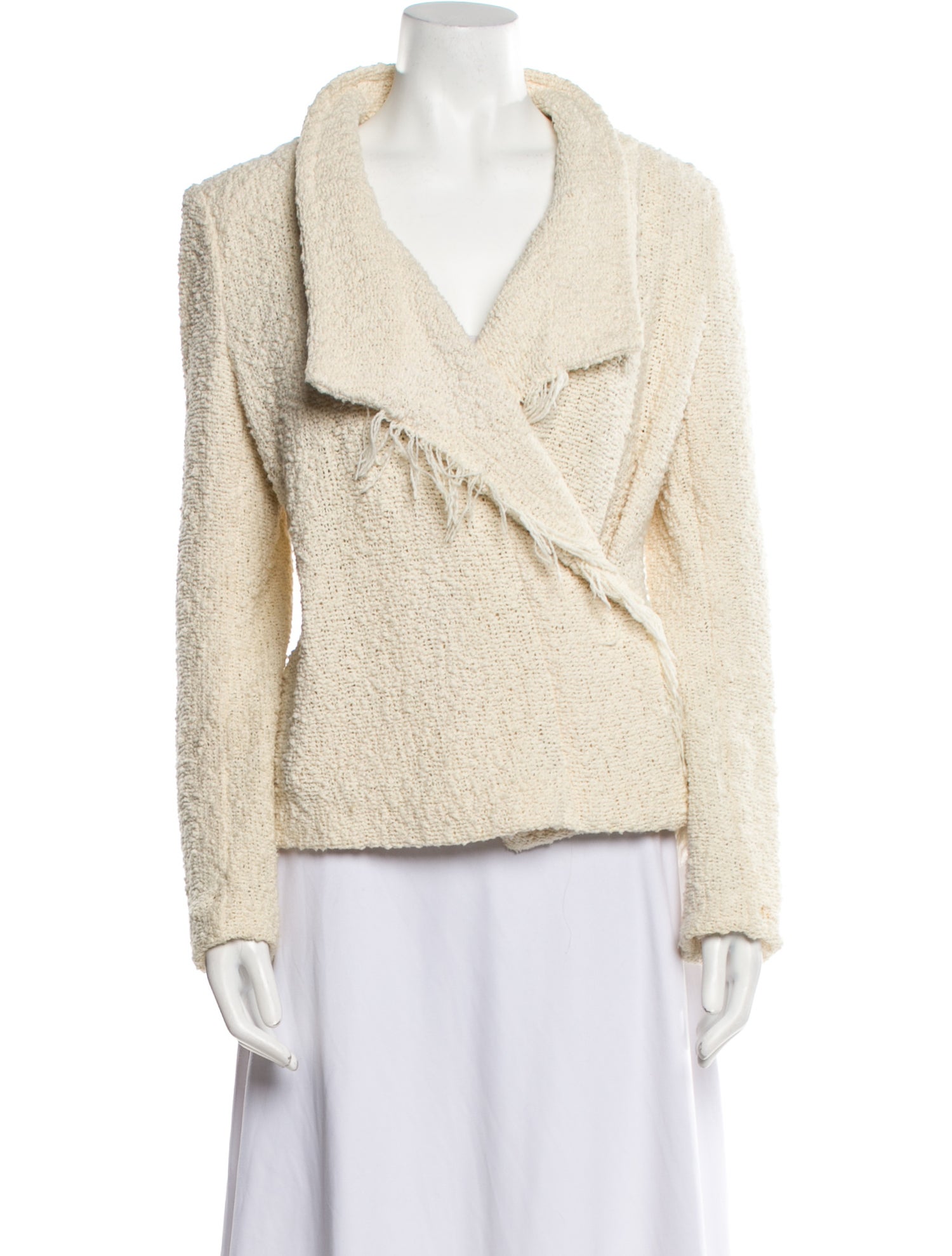 Iro Tweed Pattern Faux Fur Jacket - Neutrals Jackets, Clothing ...