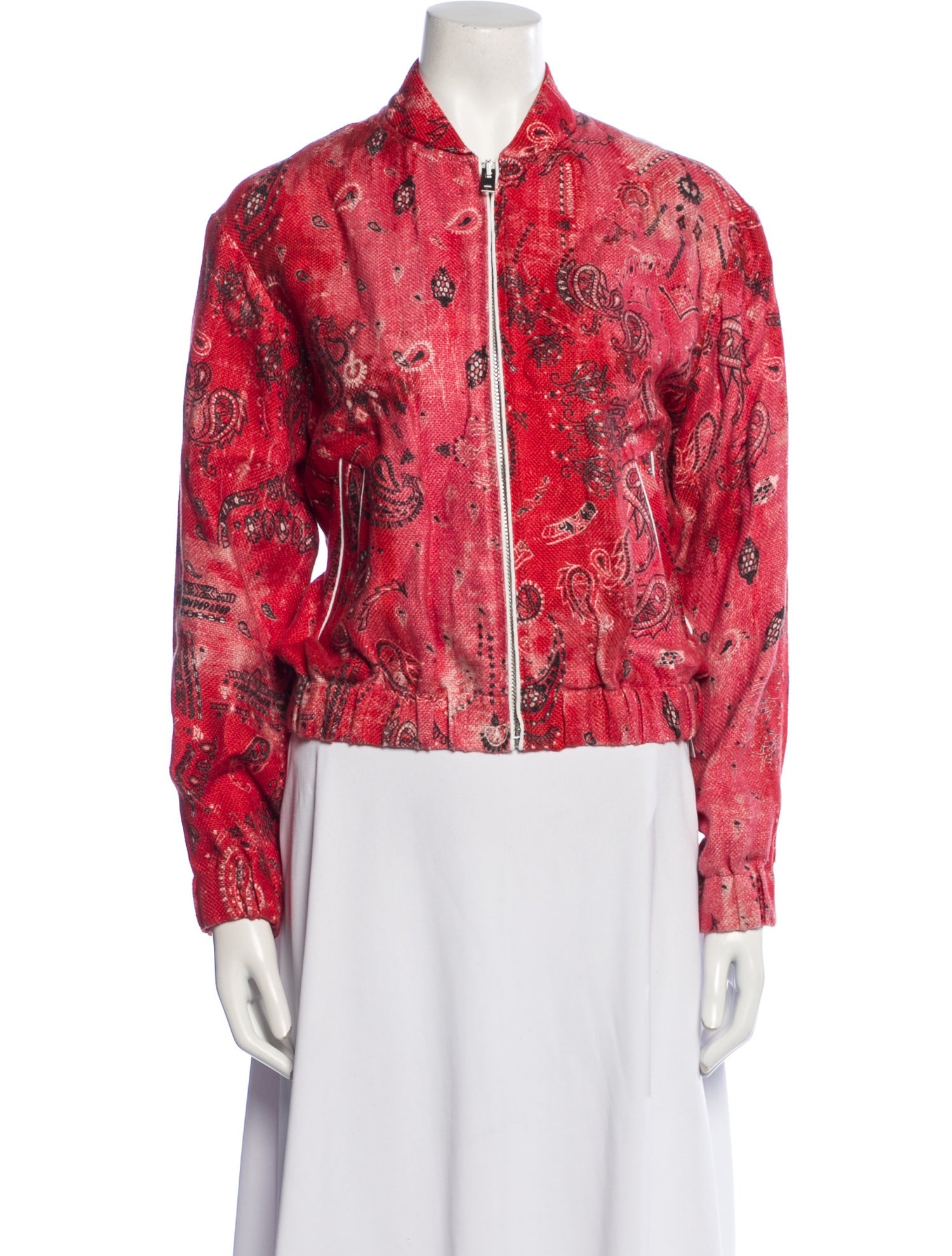Iro Paisley Print Bomber Jacket - Red Jackets, Clothing - WIR160929 ...