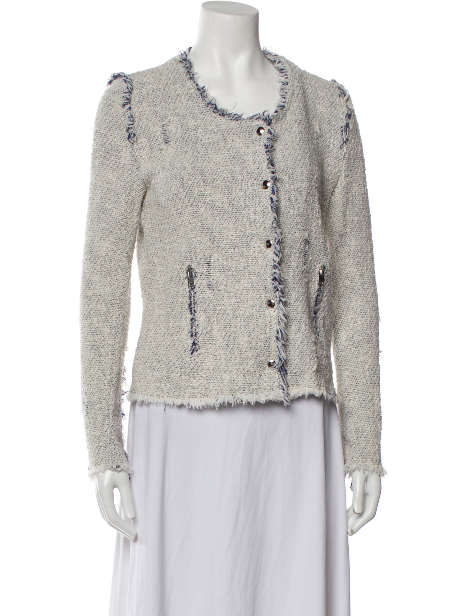 Iro Tweed Pattern Jacket - Neutrals Jackets, Clothing - WIR161213 | The ...