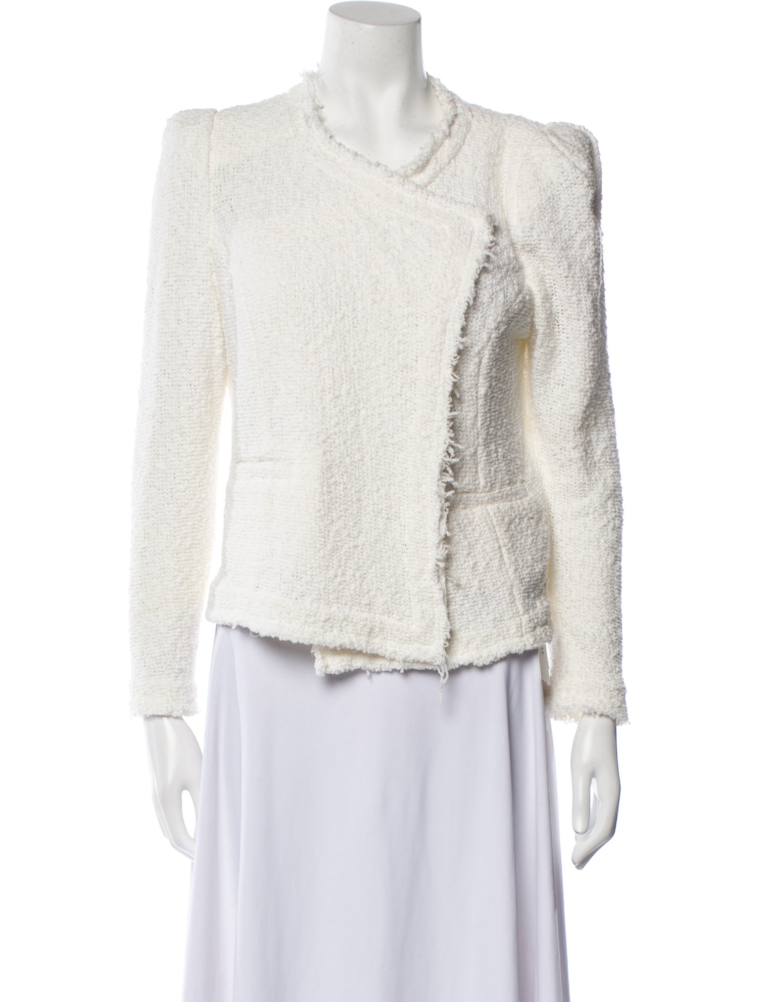 Iro Tweed Pattern Jacket - White Jackets, Clothing - WIR161454 | The ...