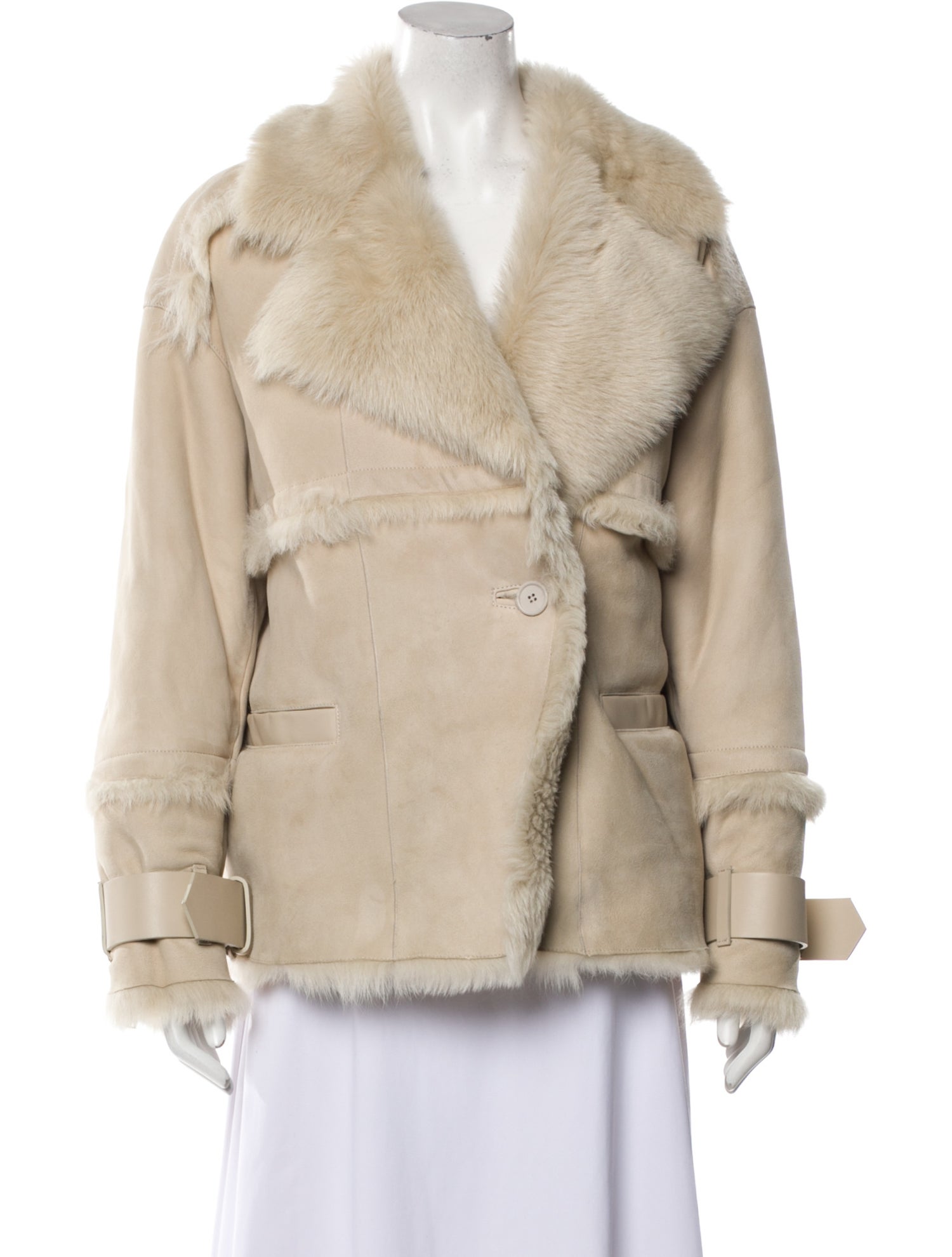 Iro Shearling Fur Jacket - Neutrals Jackets, Clothing - WIR162292 | The ...