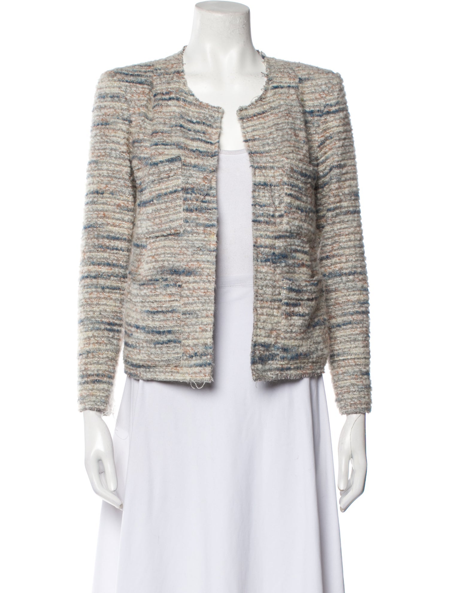 Iro Tweed Pattern Evening Jacket - Neutrals Jackets, Clothing ...