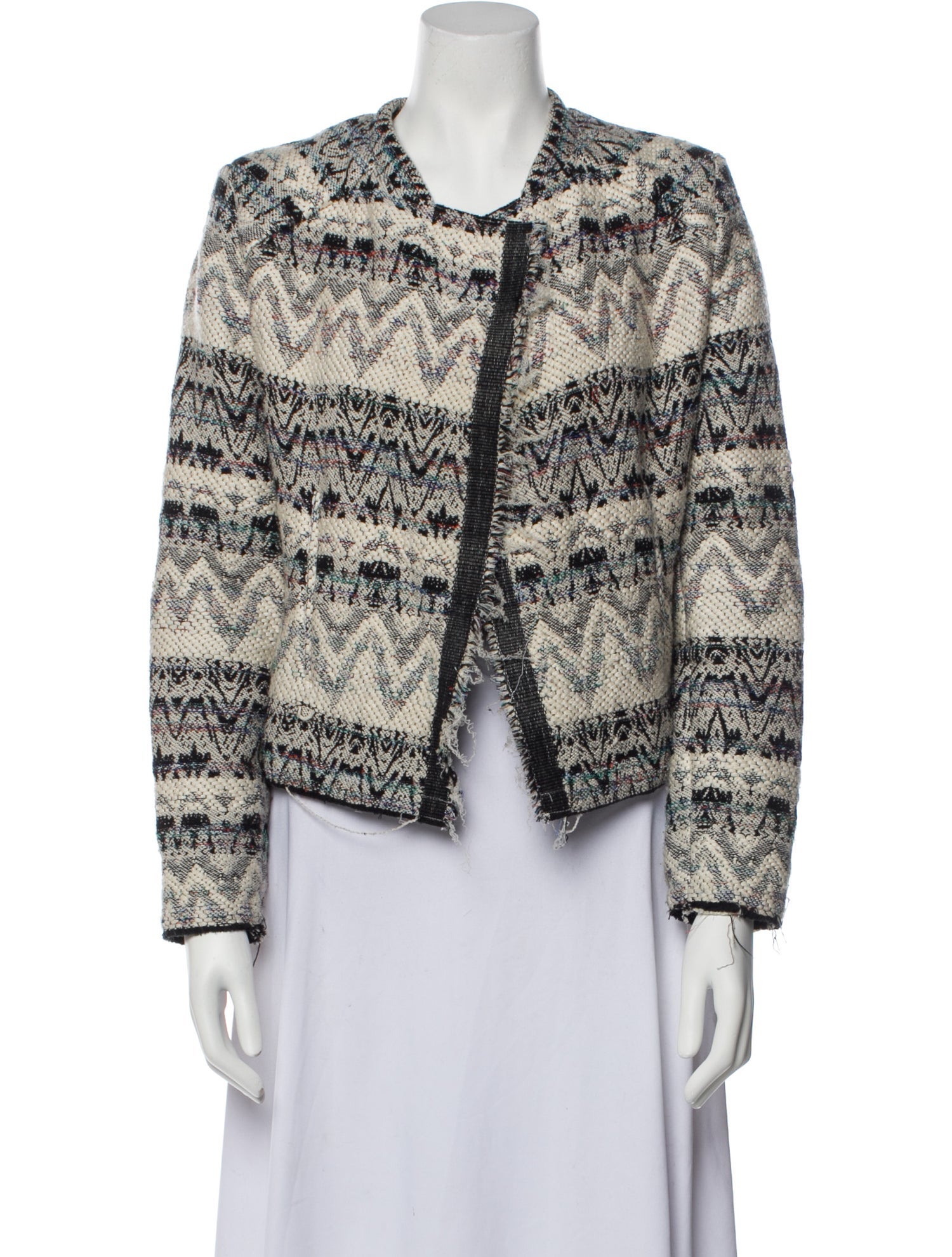 Iro Tweed Pattern Jacket - Black Jackets, Clothing - WIR163649 | The ...