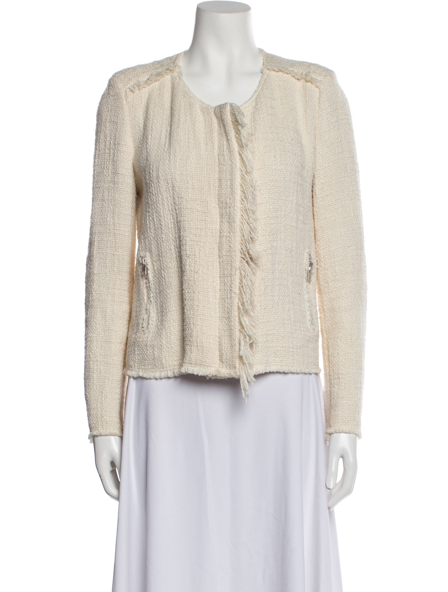 Akris Silk Tweed Pattern Evening Jacket - Neutrals Jackets, Clothing ...