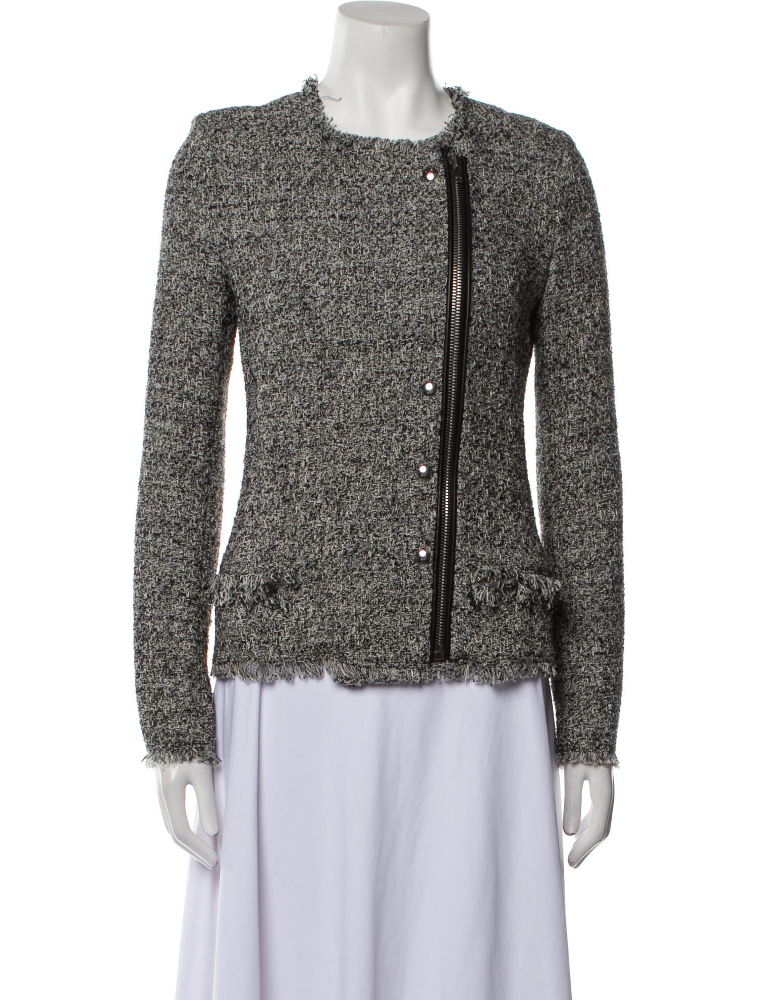 Iro Tweed Pattern Jacket - Grey Jackets, Clothing - WIR168232 | The ...
