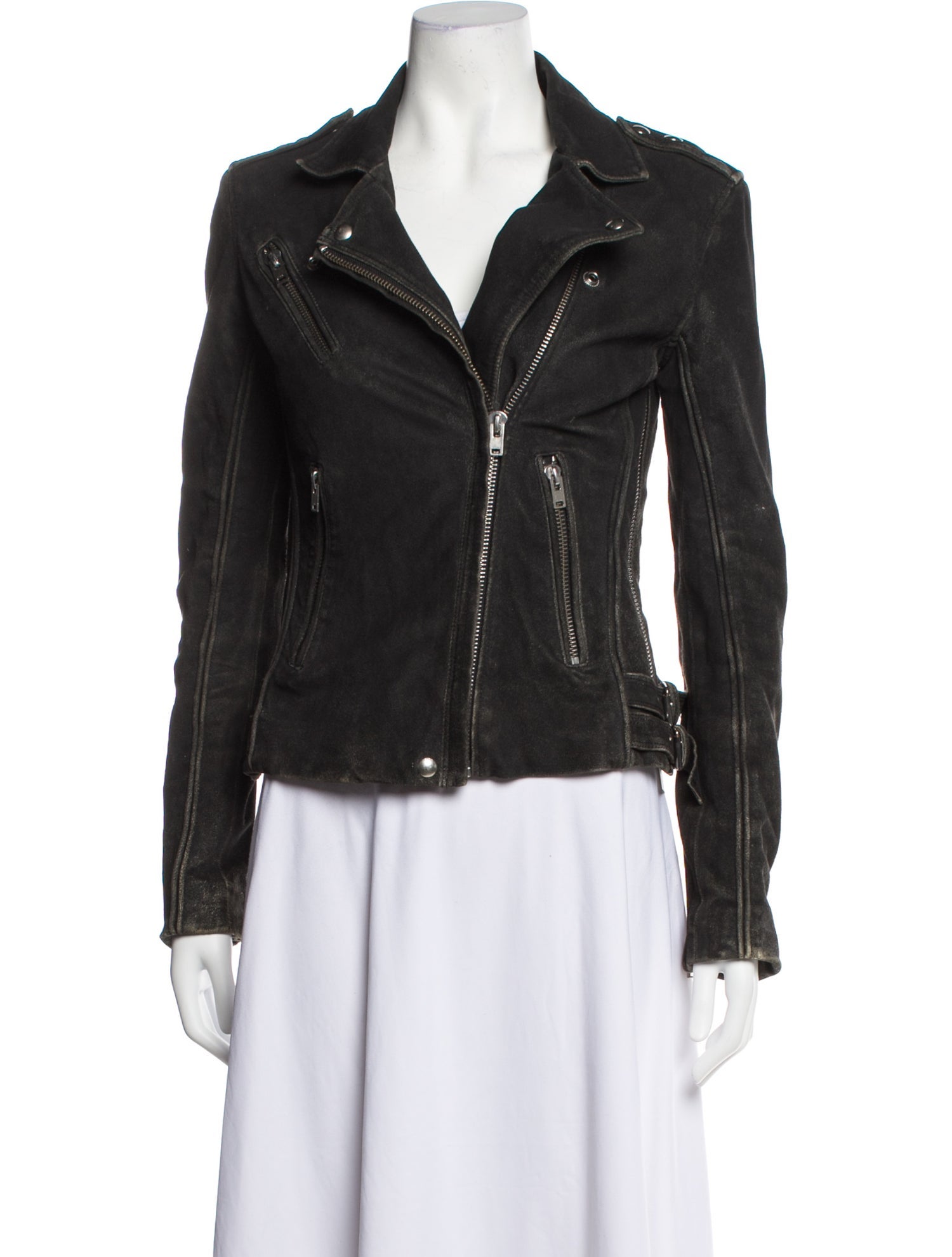 Iro Lamb Leather Biker Jacket - Black Jackets, Clothing - WIR169426 ...