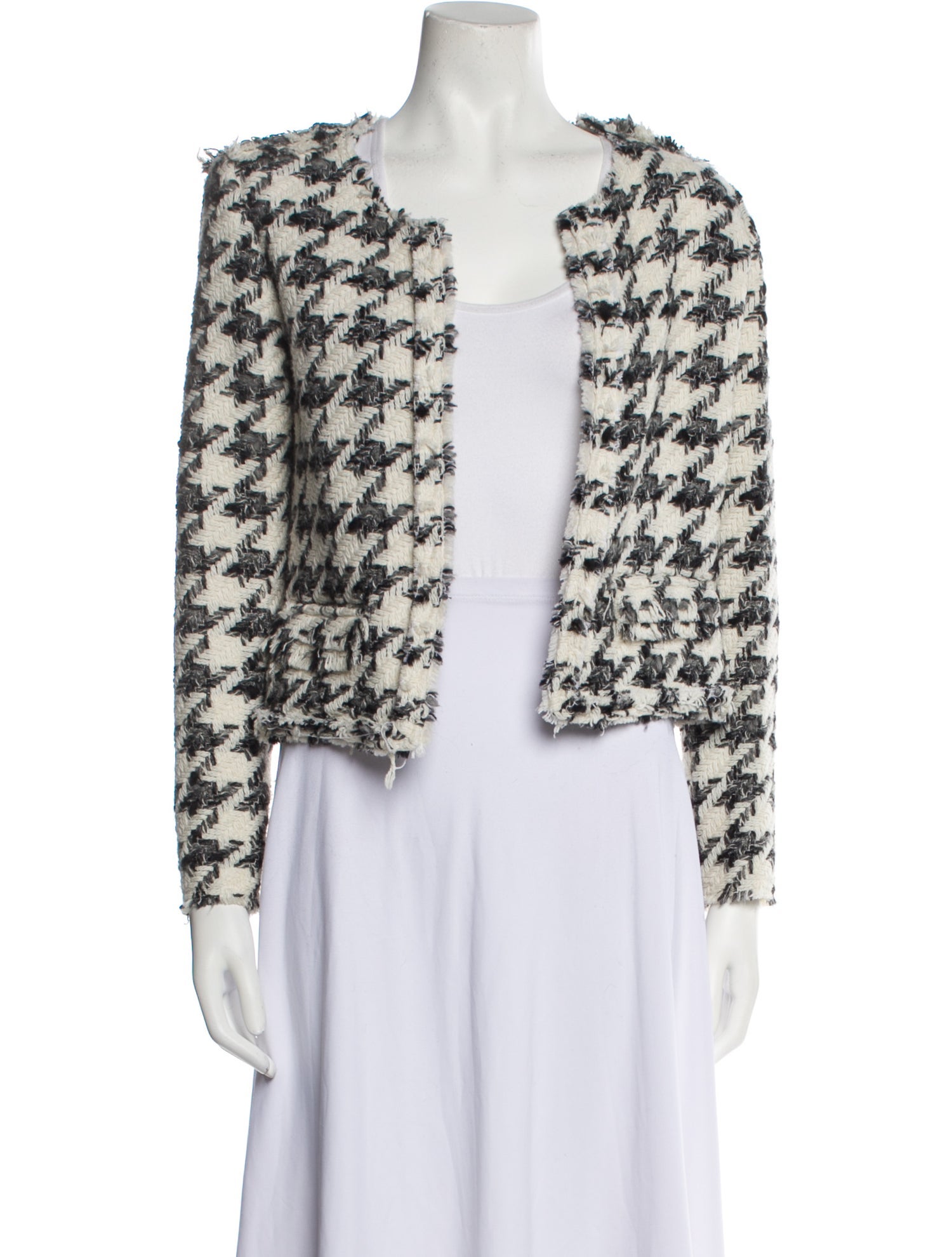 Iro Tweed Pattern Jacket - Black Jackets, Clothing - WIR170286 | The ...