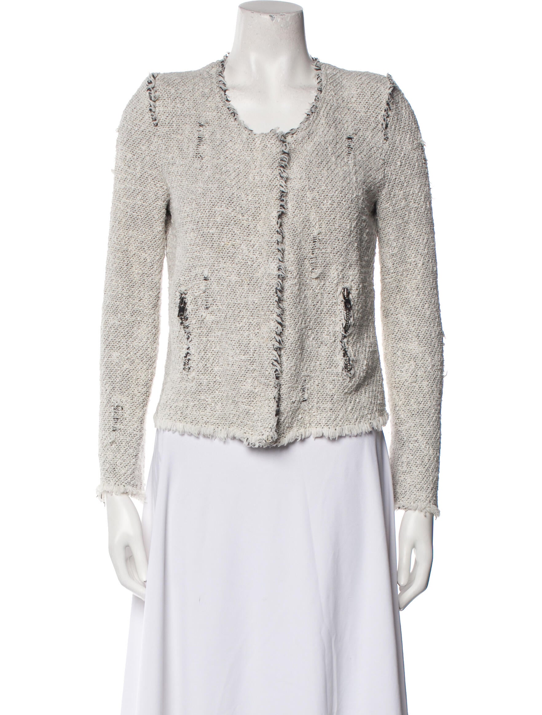 Iro Tweed Pattern Jacket - Neutrals Jackets, Clothing - WIR172452 | The ...